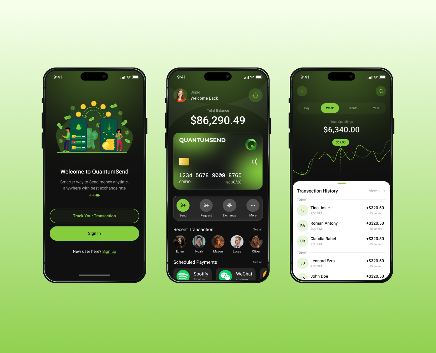 Money transfer mobile application - UI/UX Design by Gm Rayhan kabir on ...
