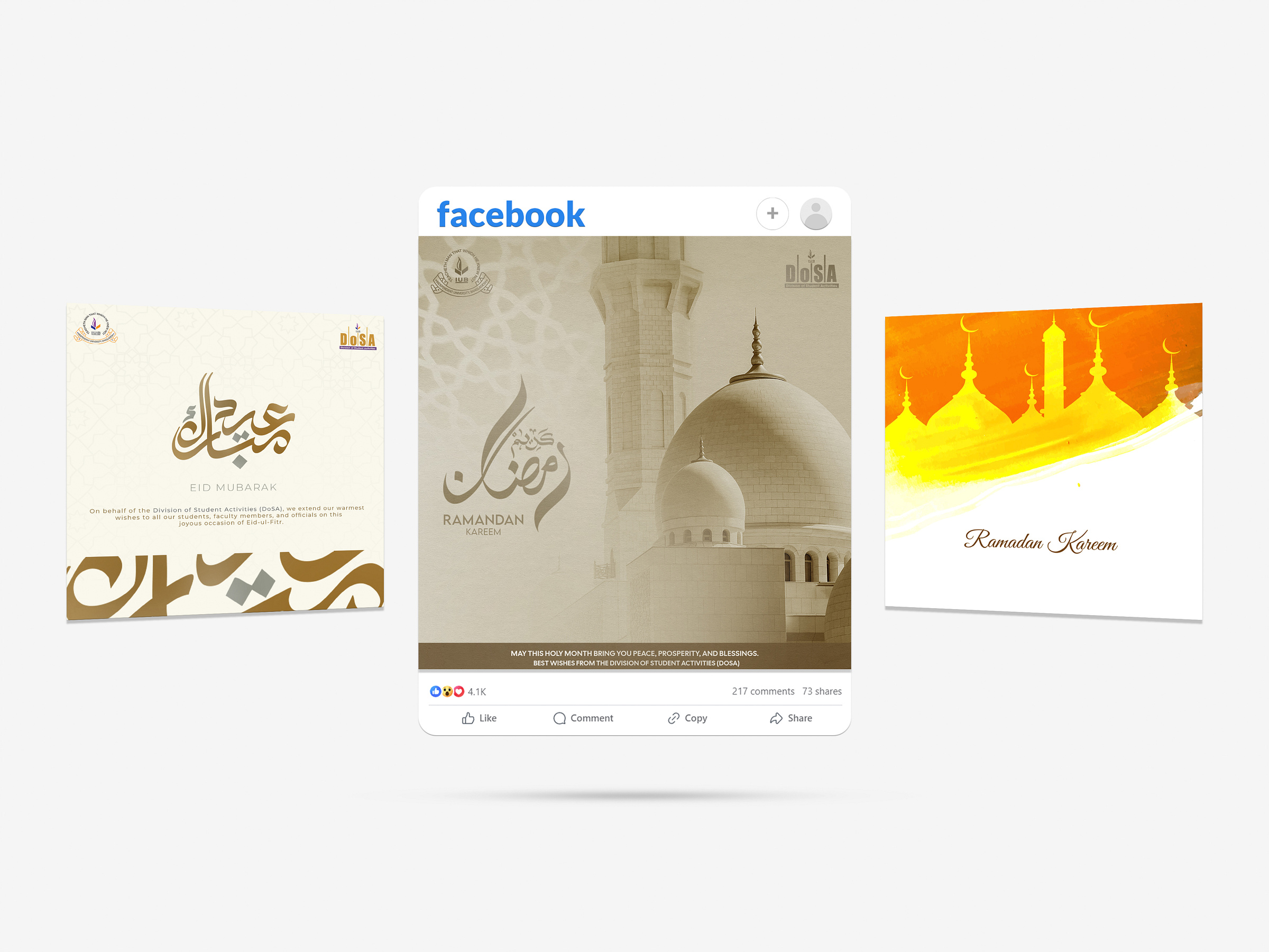 Eid And Ramadan Poster by Zubair Shafin on Dribbble