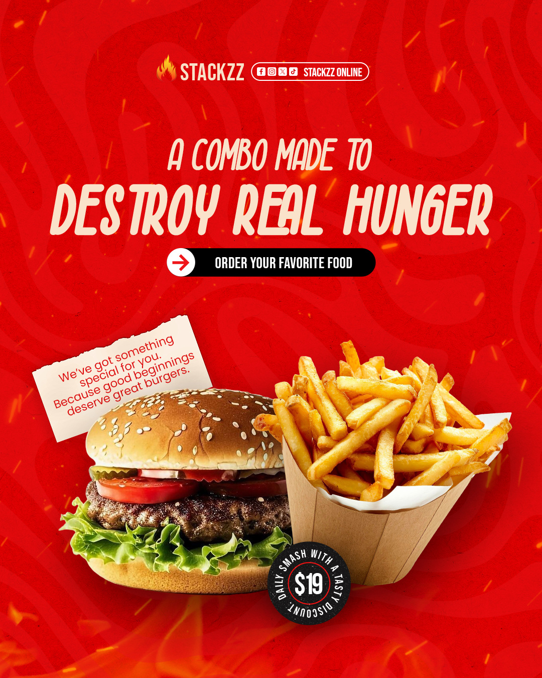 Social Media Post for Restaurant by Abdullah Al Masud on Dribbble