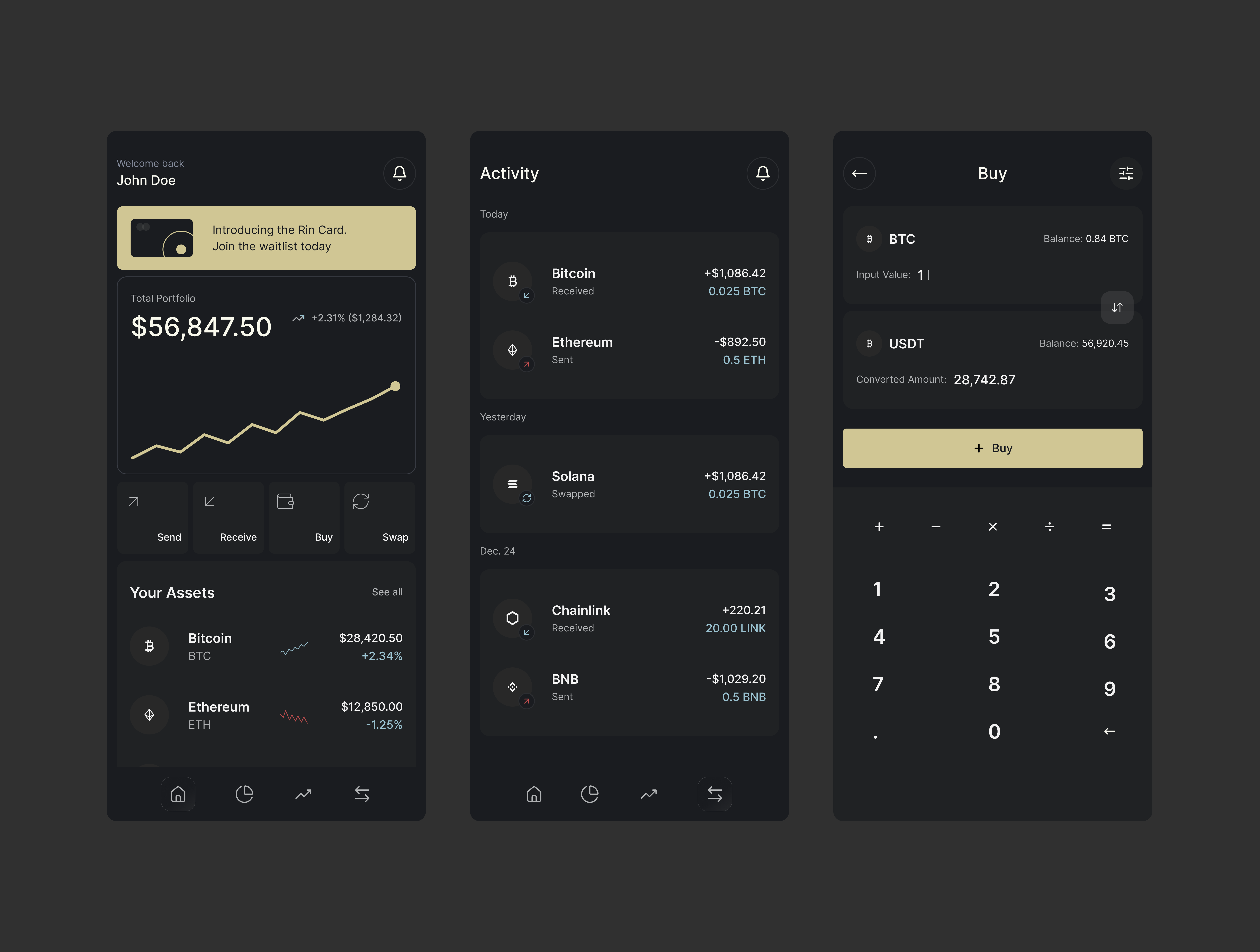 Rin Fintech App by Adeyi Olamide on Dribbble