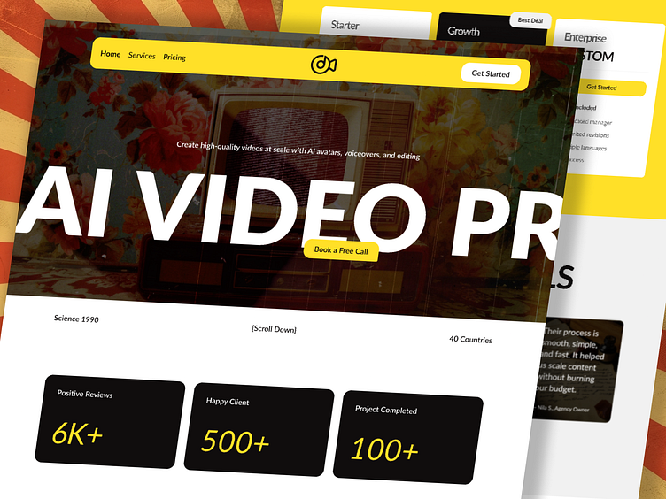 Scene AI Agency | Figma Template Design by Grooic on Dribbble