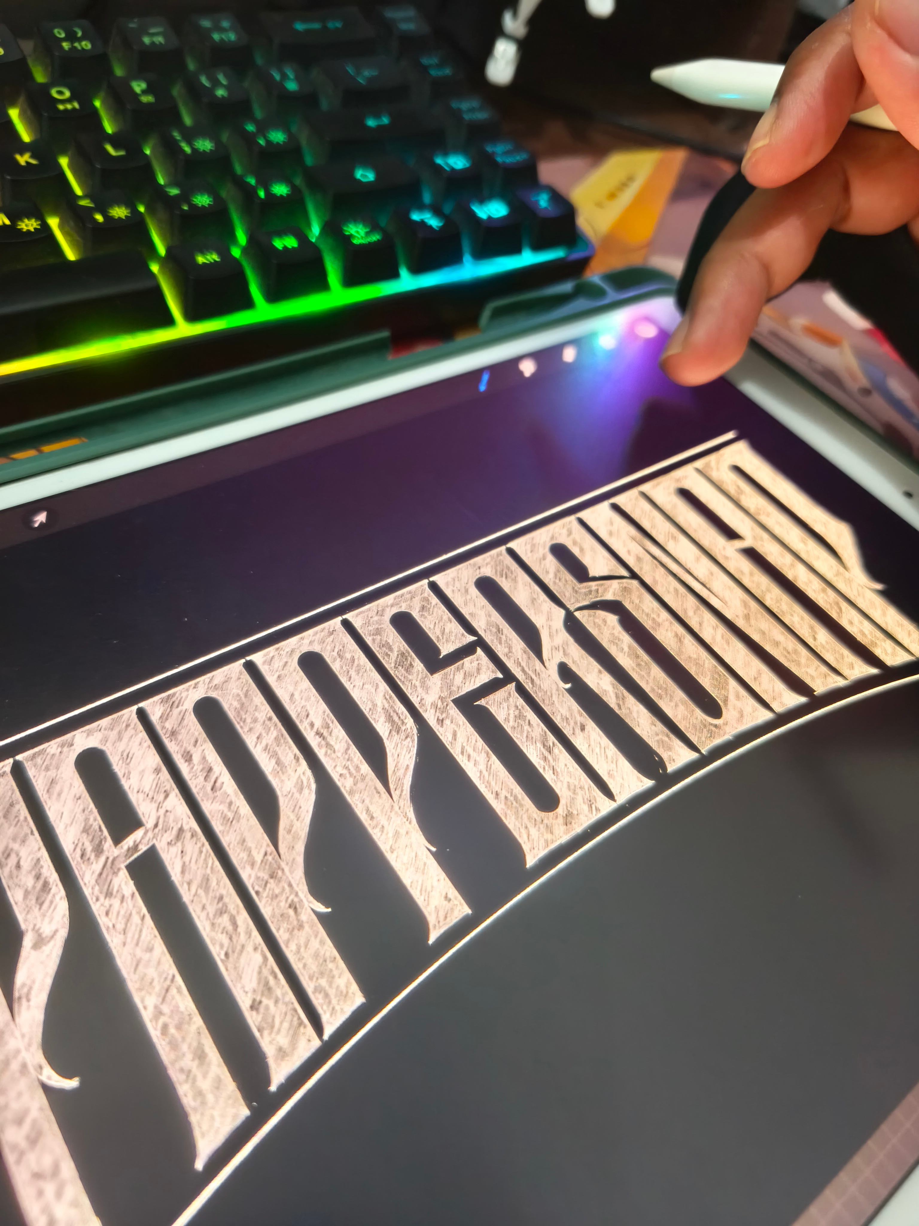 Papper snap Monogram and Lettering logo for Tattoo artist by Octopus ...