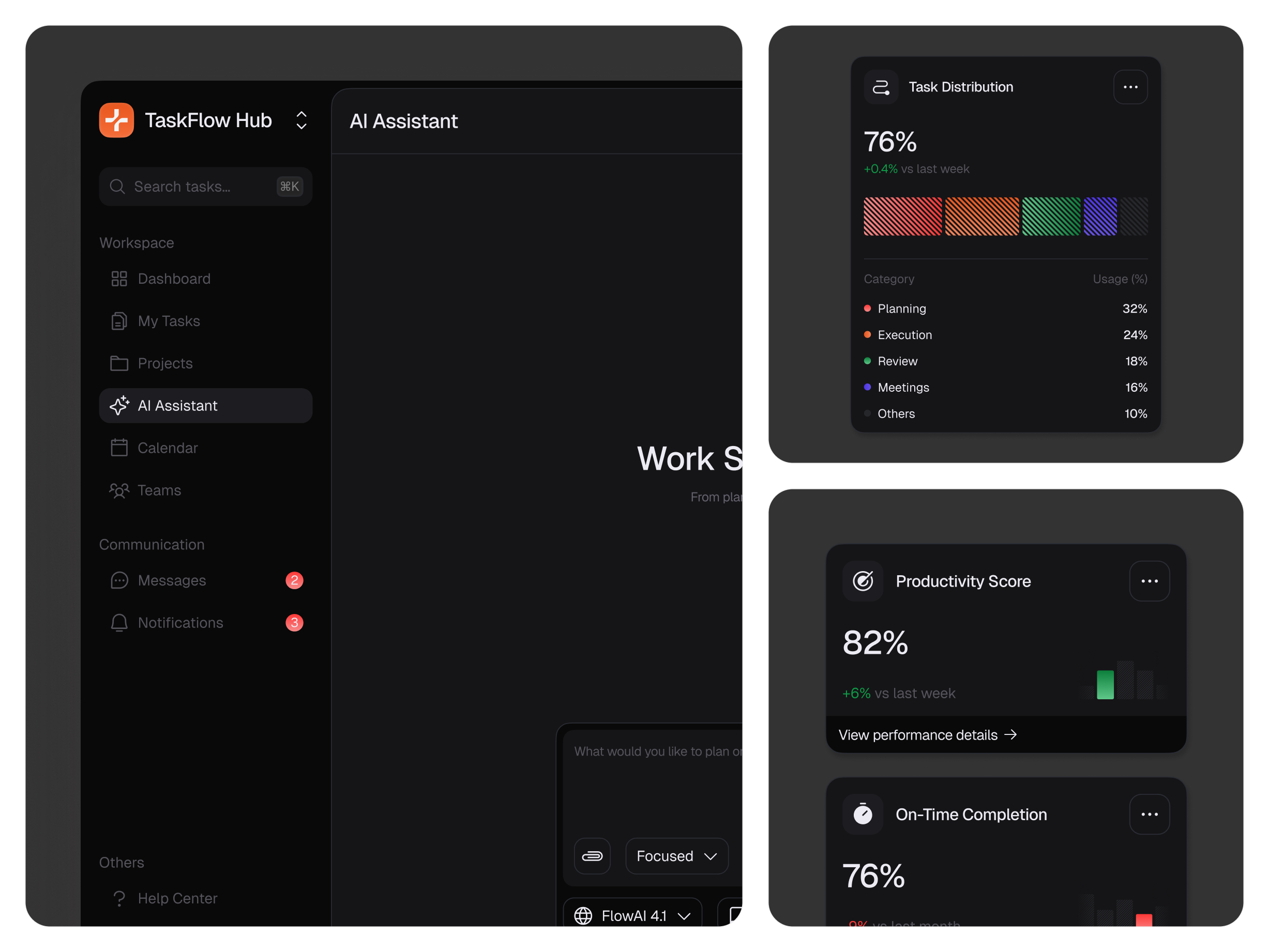 TaskFlow Hub - Task Management by Potara Studio on Dribbble