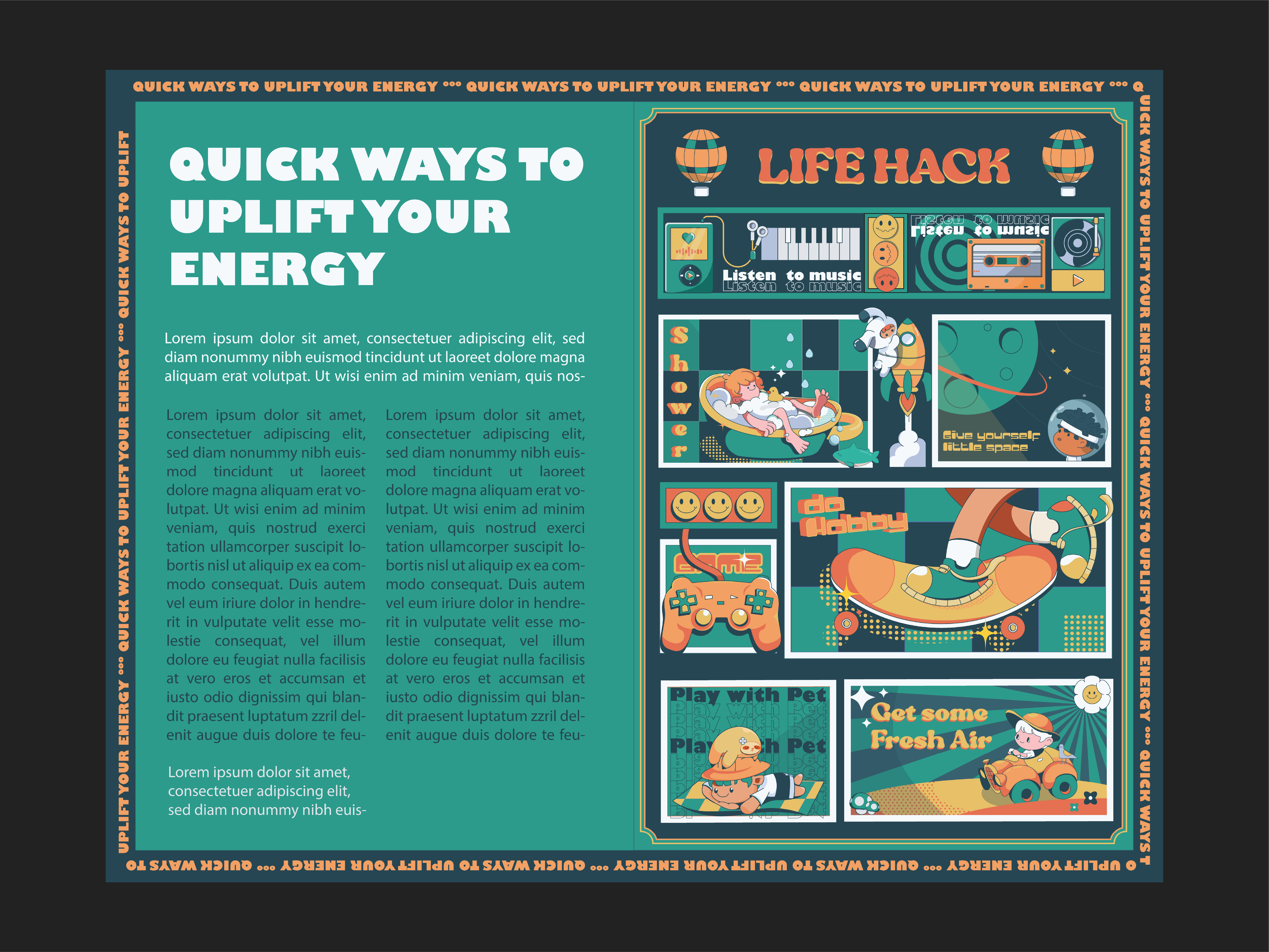 Magazine Project Illustration by Cygnus_Design on Dribbble