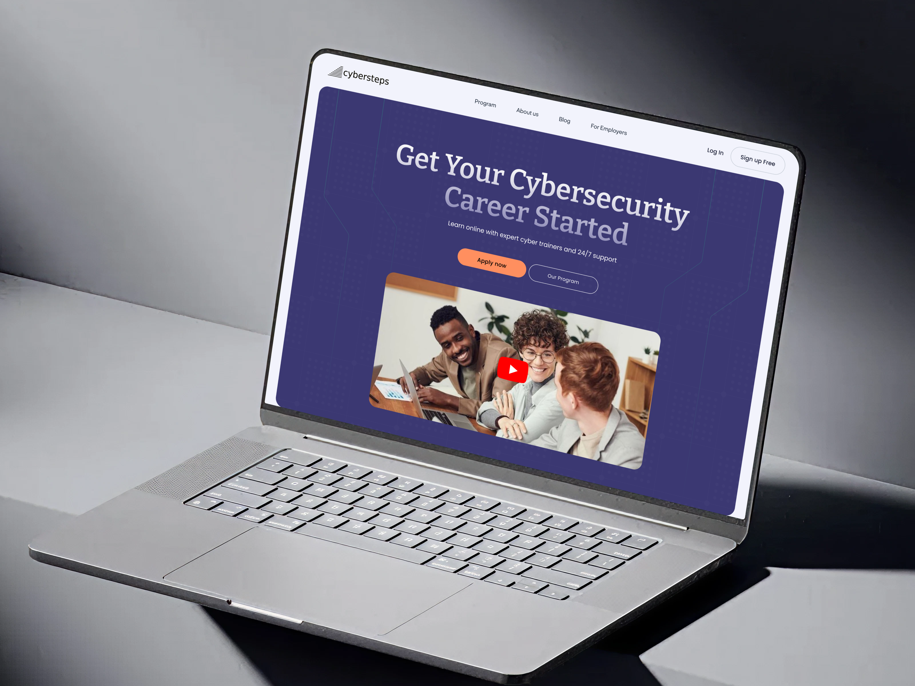 Cyber Security SaaS Hero UI Landing Page Design by Muhsin on Dribbble