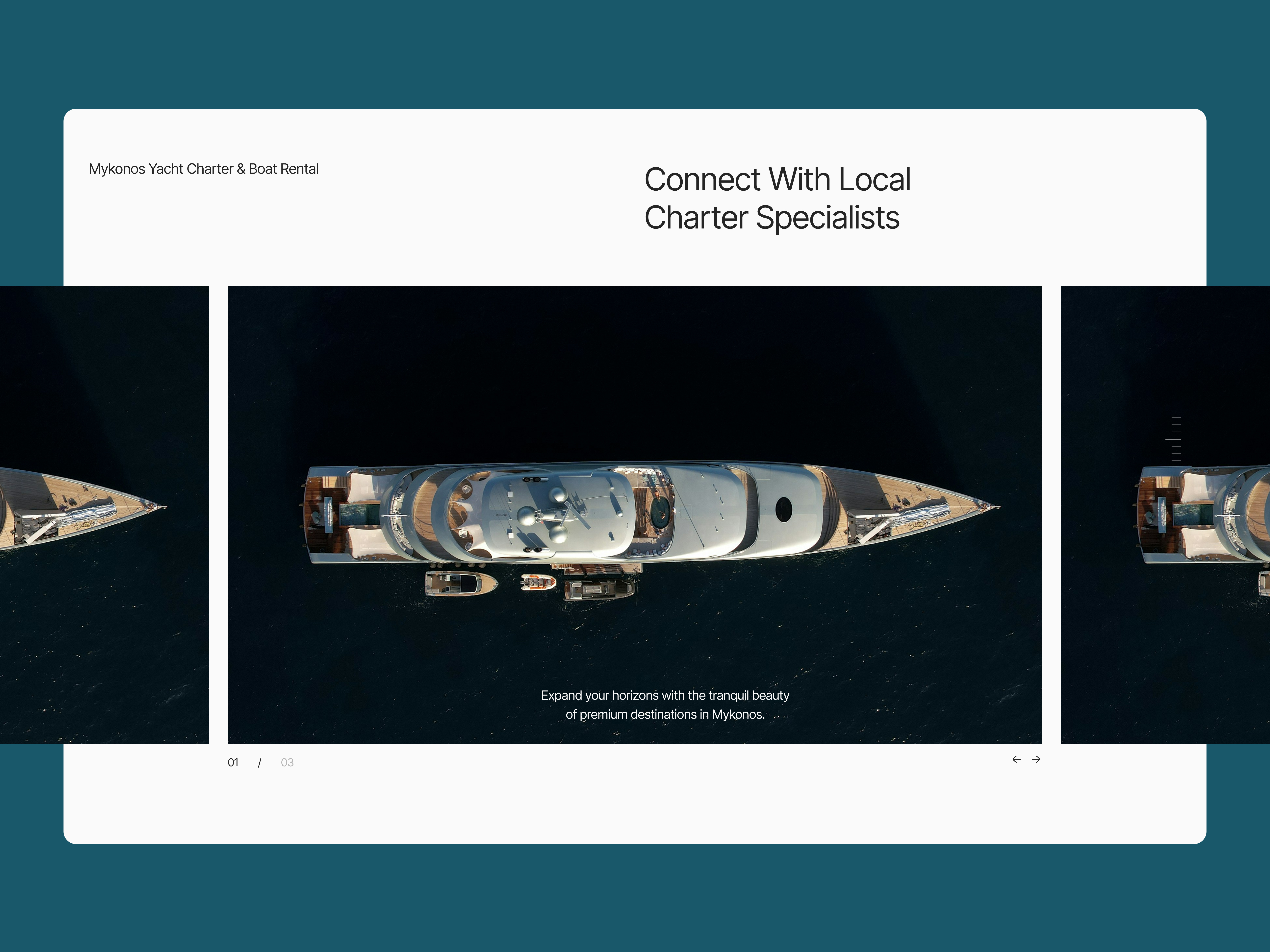 Mykonos Yachts — Website Redesign by The Ash Web on Dribbble