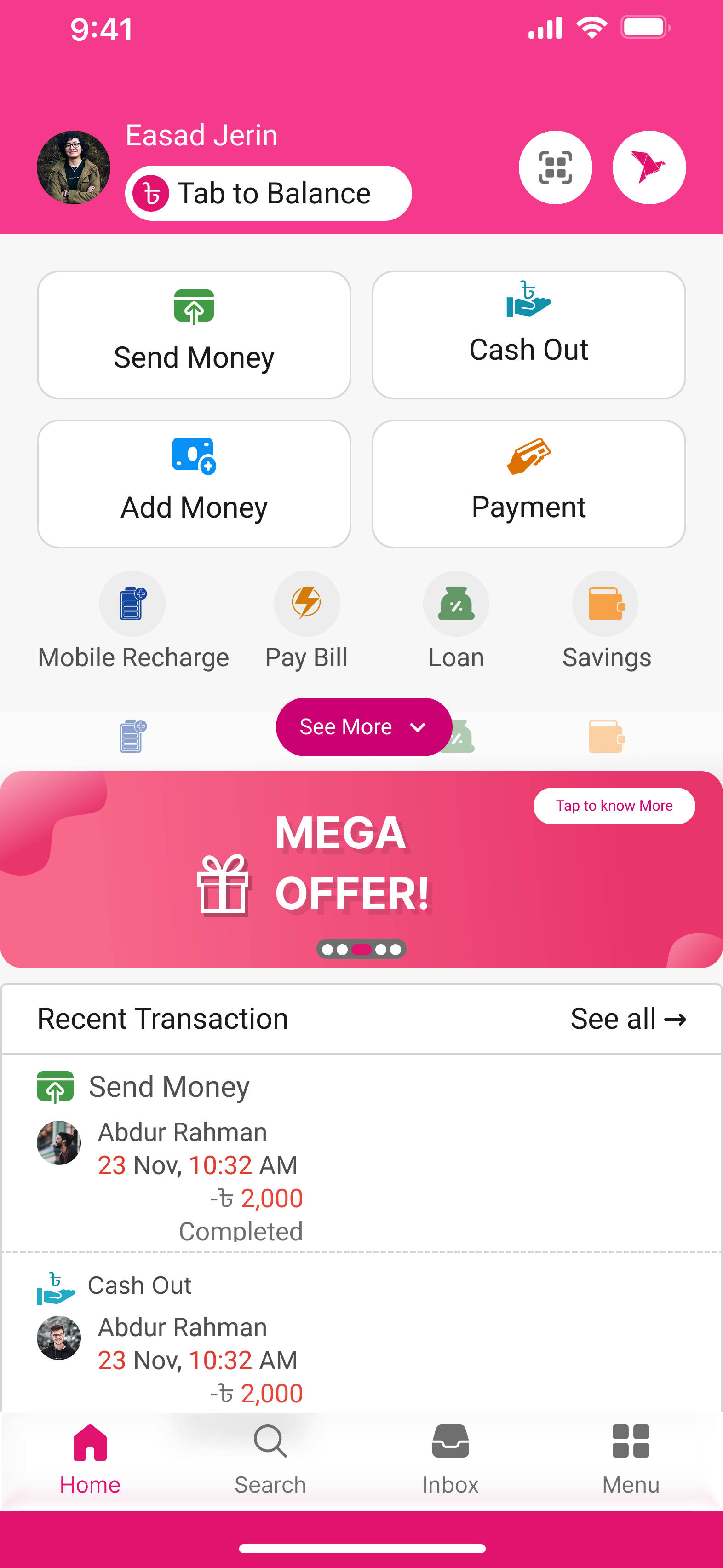 bKash App Redesign – UX Problem & Solution by Md. Jul Hoque (Kamal) on ...