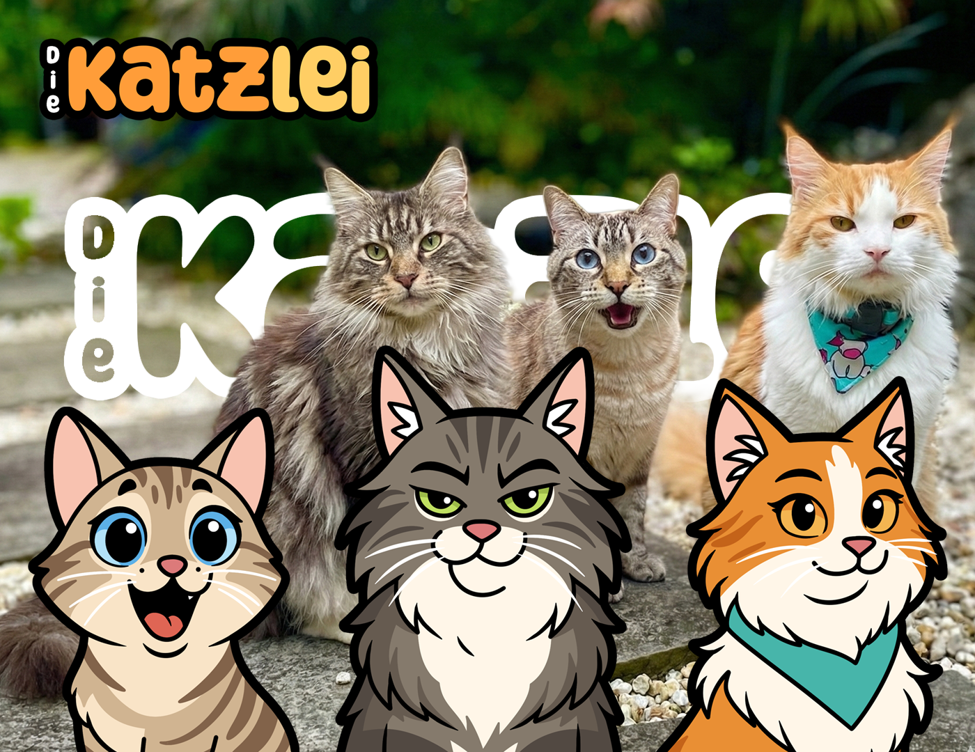 Die Katzlei - Cat Cartoon Mascot Logo for YouTube Channel by Ridho ...