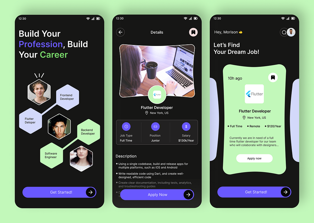 Tech Job Fining App by Mahfuzur Rahman on Dribbble