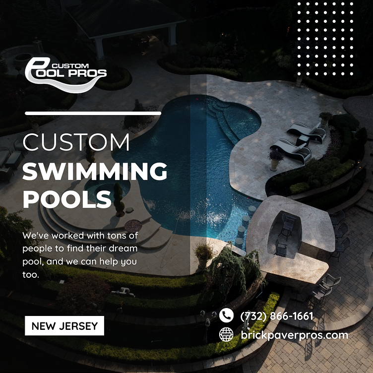 Custom Swimming Pools NJ by Custom Pool Pros on Dribbble