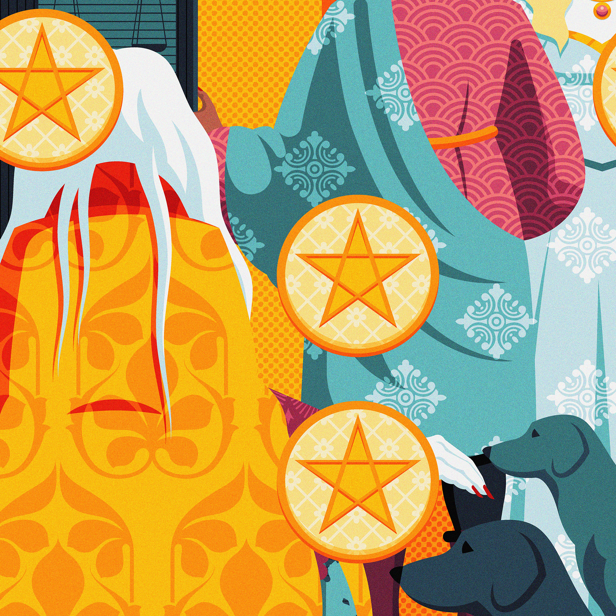 10 of Coins, Tarot Card by Angie Mathot on Dribbble