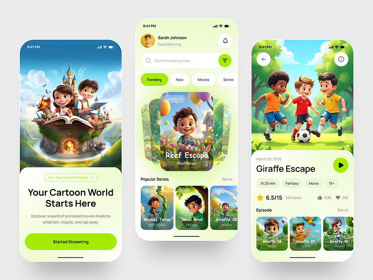 Kids Cartoon Streaming App by Gm Shamim Hossain 🔥 on Dribbble