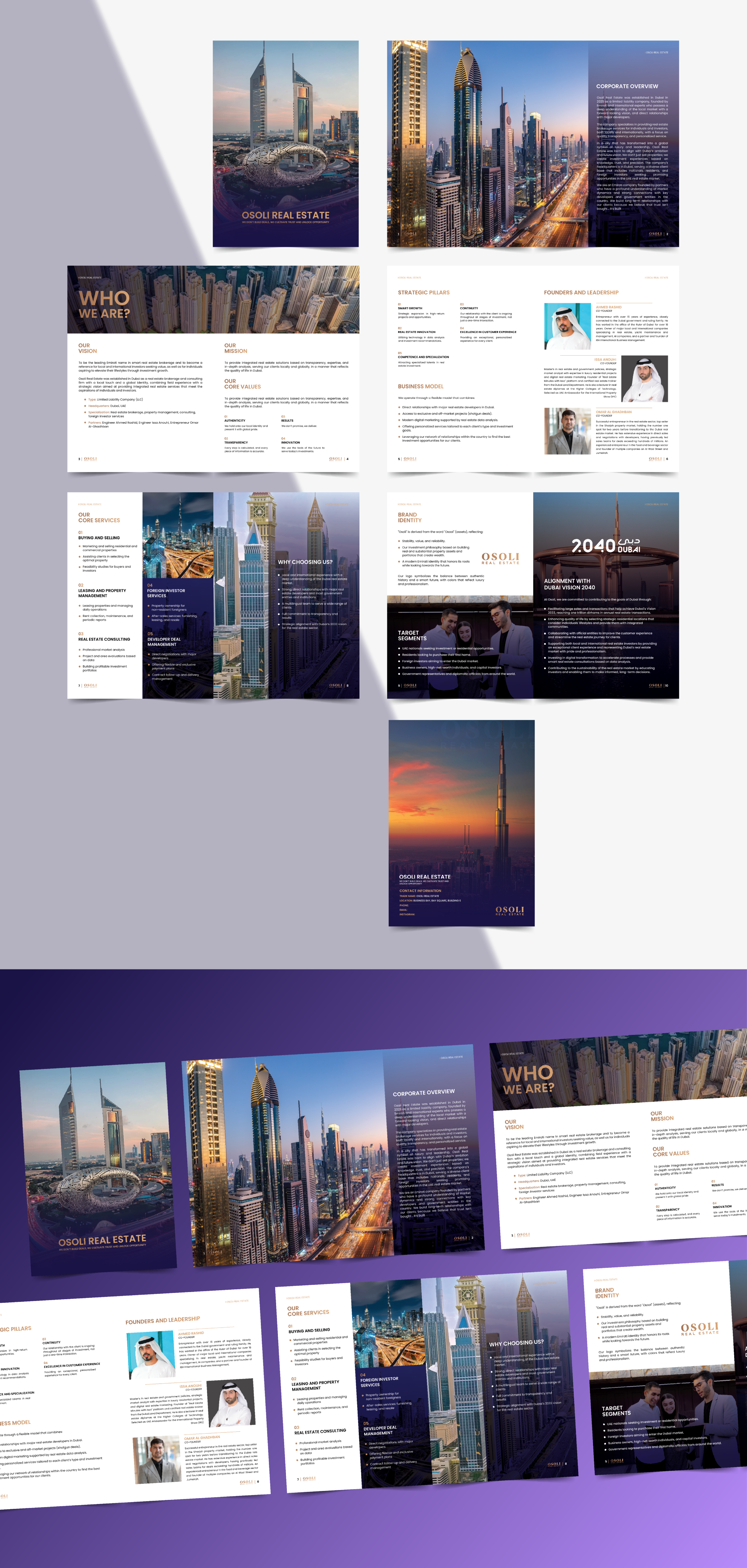 OSOLI Real Estate — Company Profile Brochure Design by Shahria Abir on ...