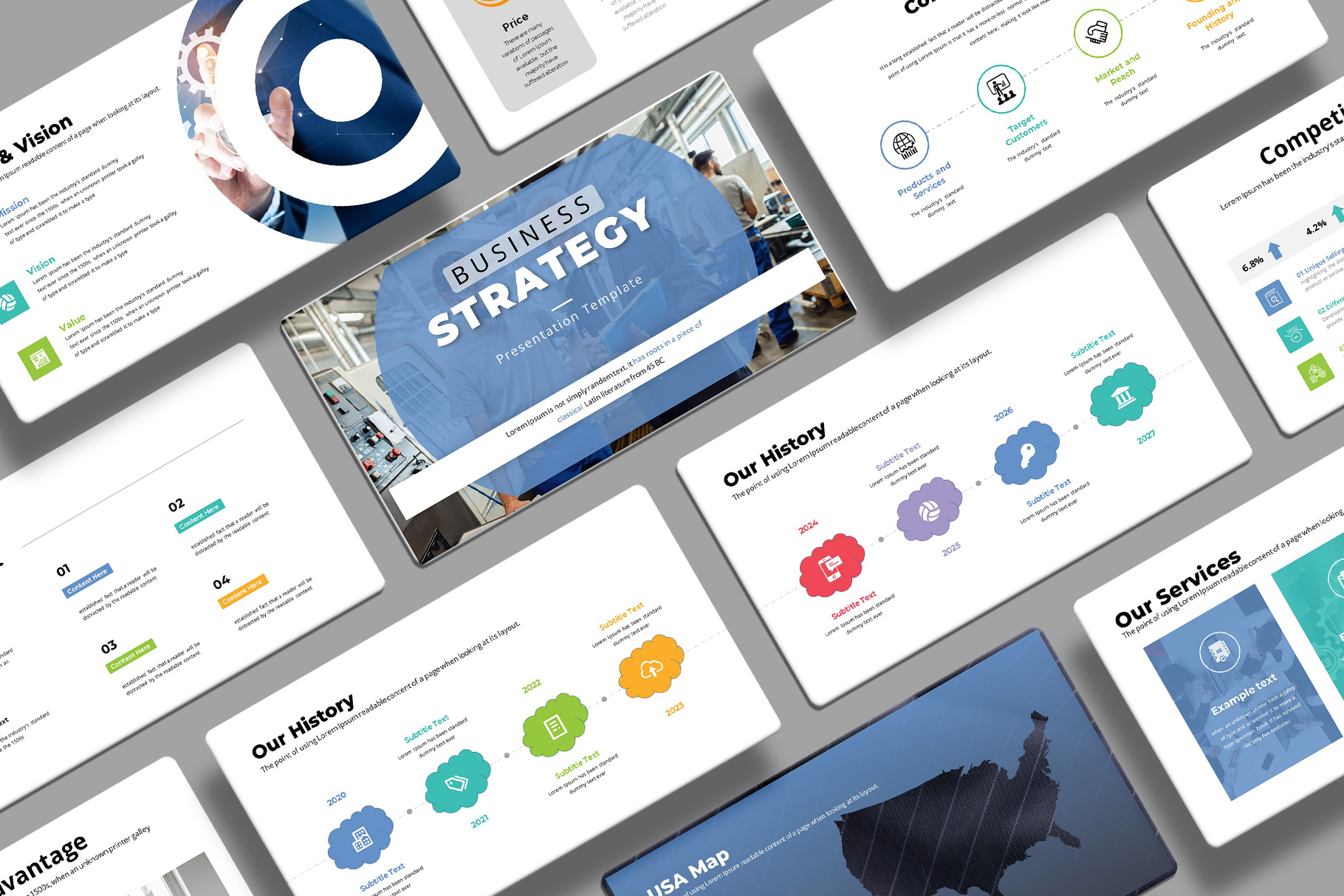 Business Strategy PowerPoint Template by MUST GOLSANARA BEGUM on Dribbble
