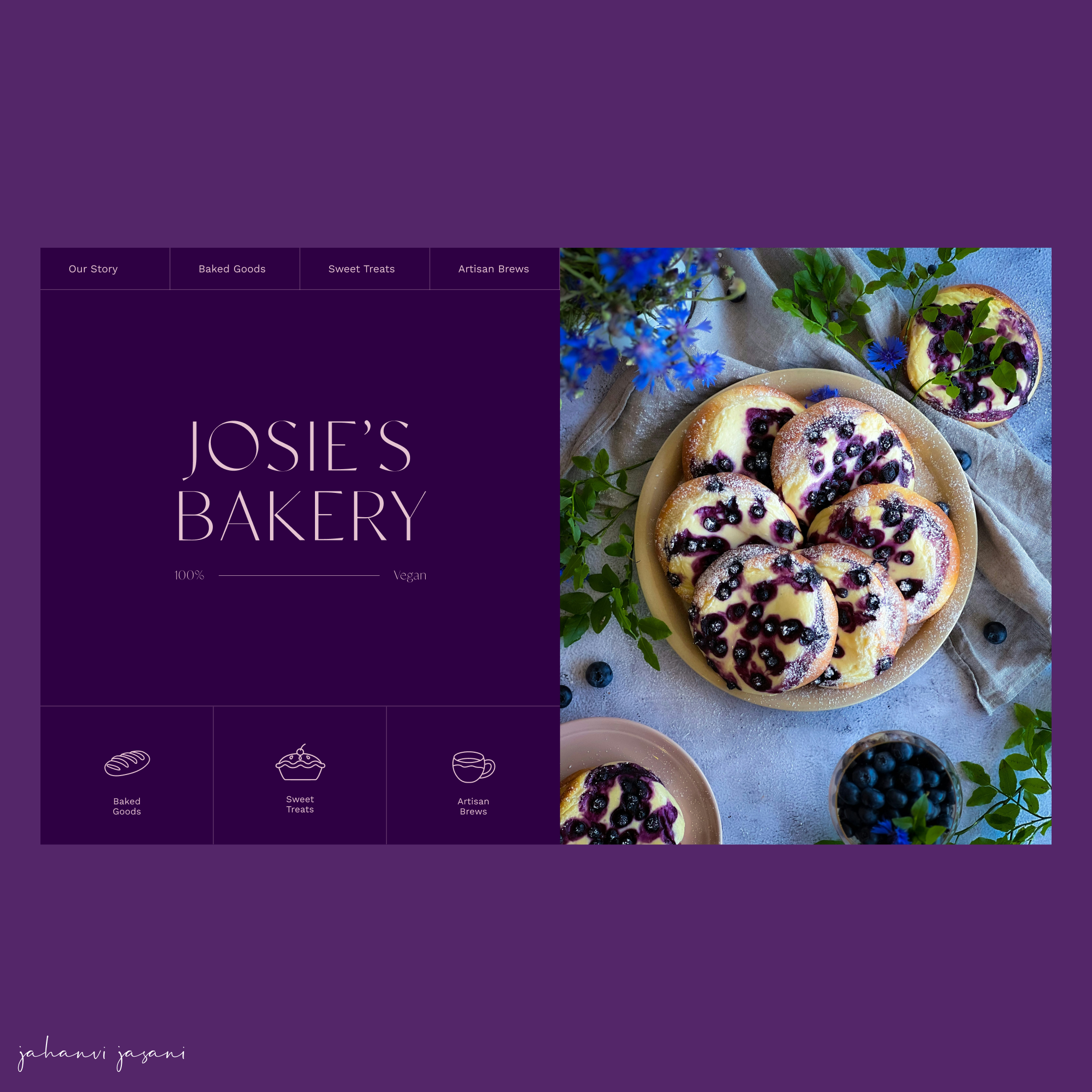 Josie's Bakery - Artisanal Bakery Web Design Concept by Jahanvi Jasani ...