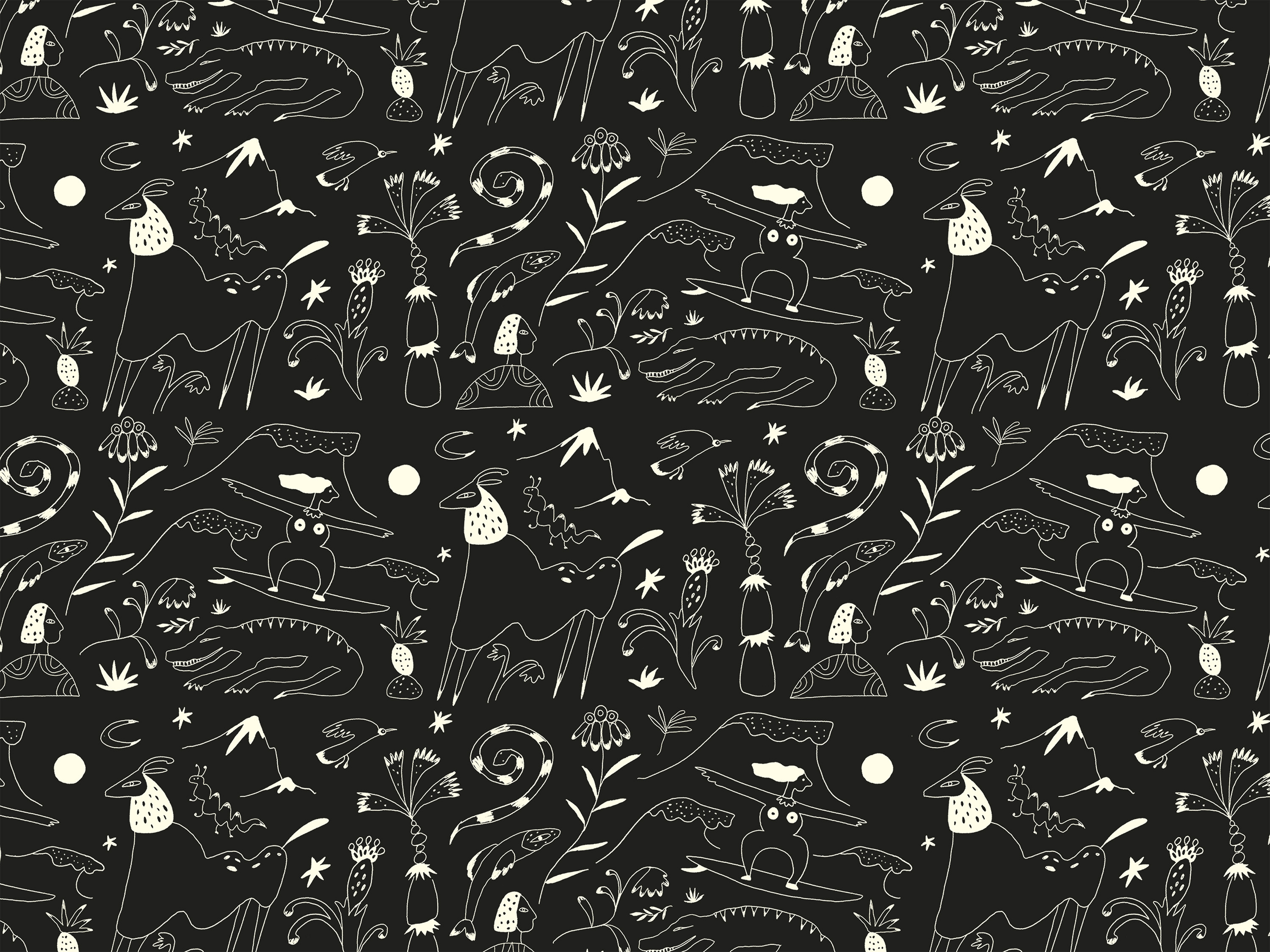 Craft Beer Can Label Illustration Mockup | Surf & Folk Art by Tropicool ...