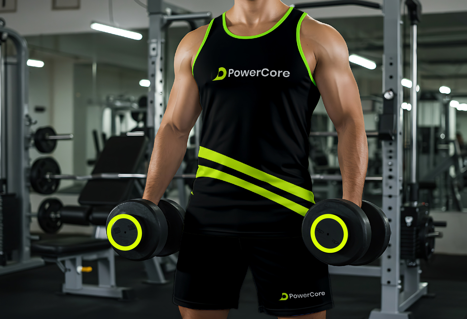 PowerCore Modern Fitness Gym Logo & Brand Identity by Md hashebul on ...