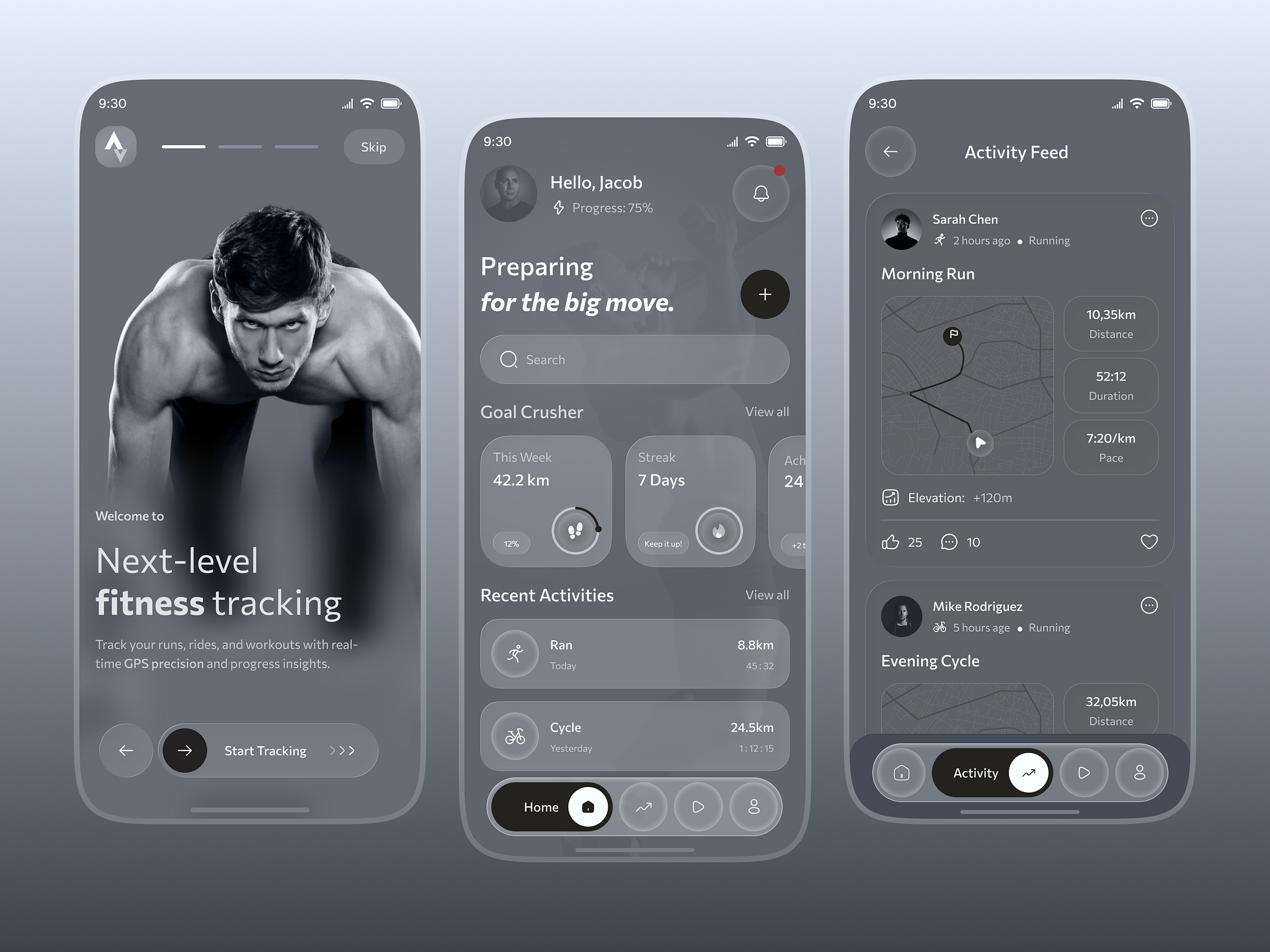 Running Tracker App by UIX Rouf on Dribbble