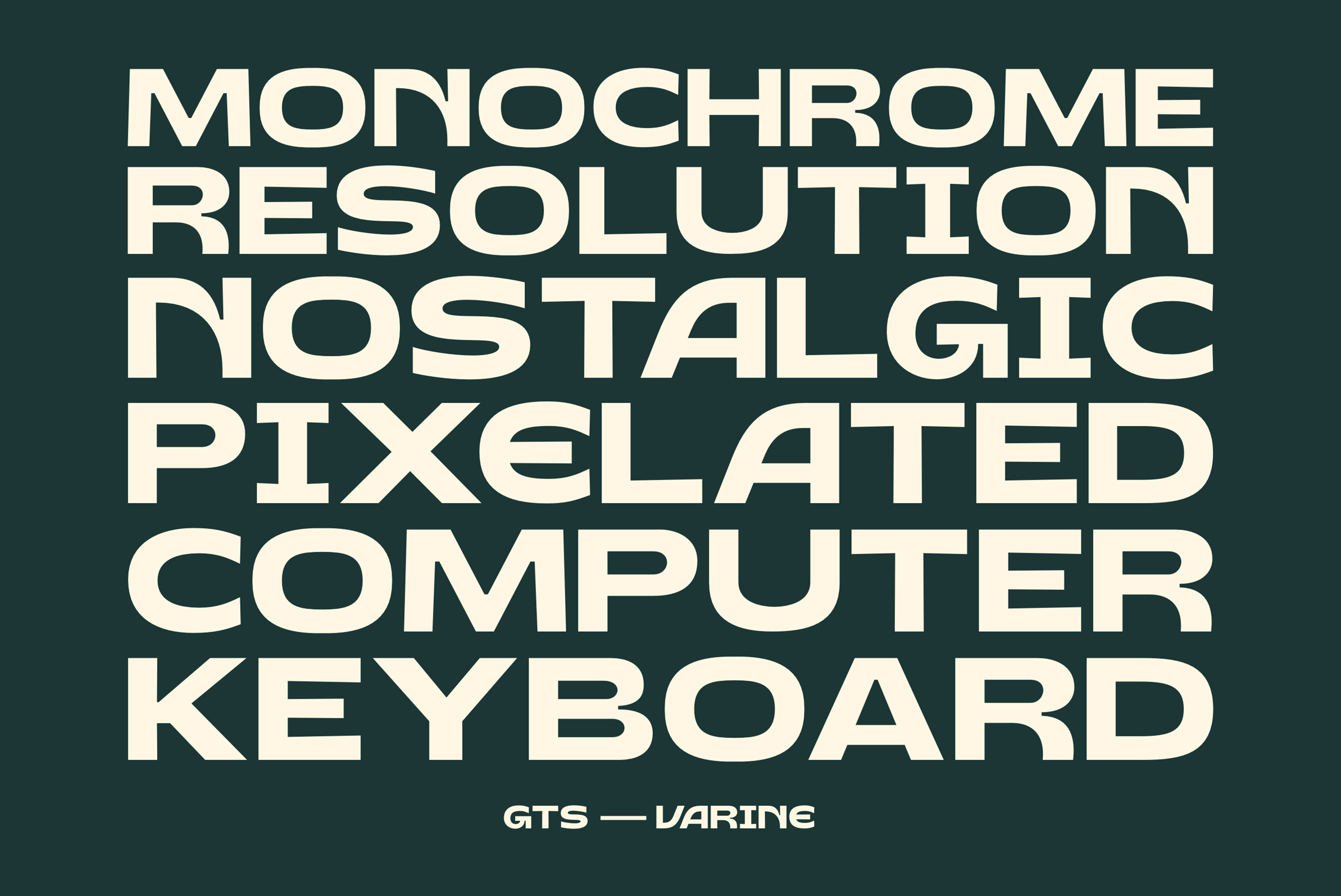 Gts Varine - Wide Display Font by Graptail Studio on Dribbble