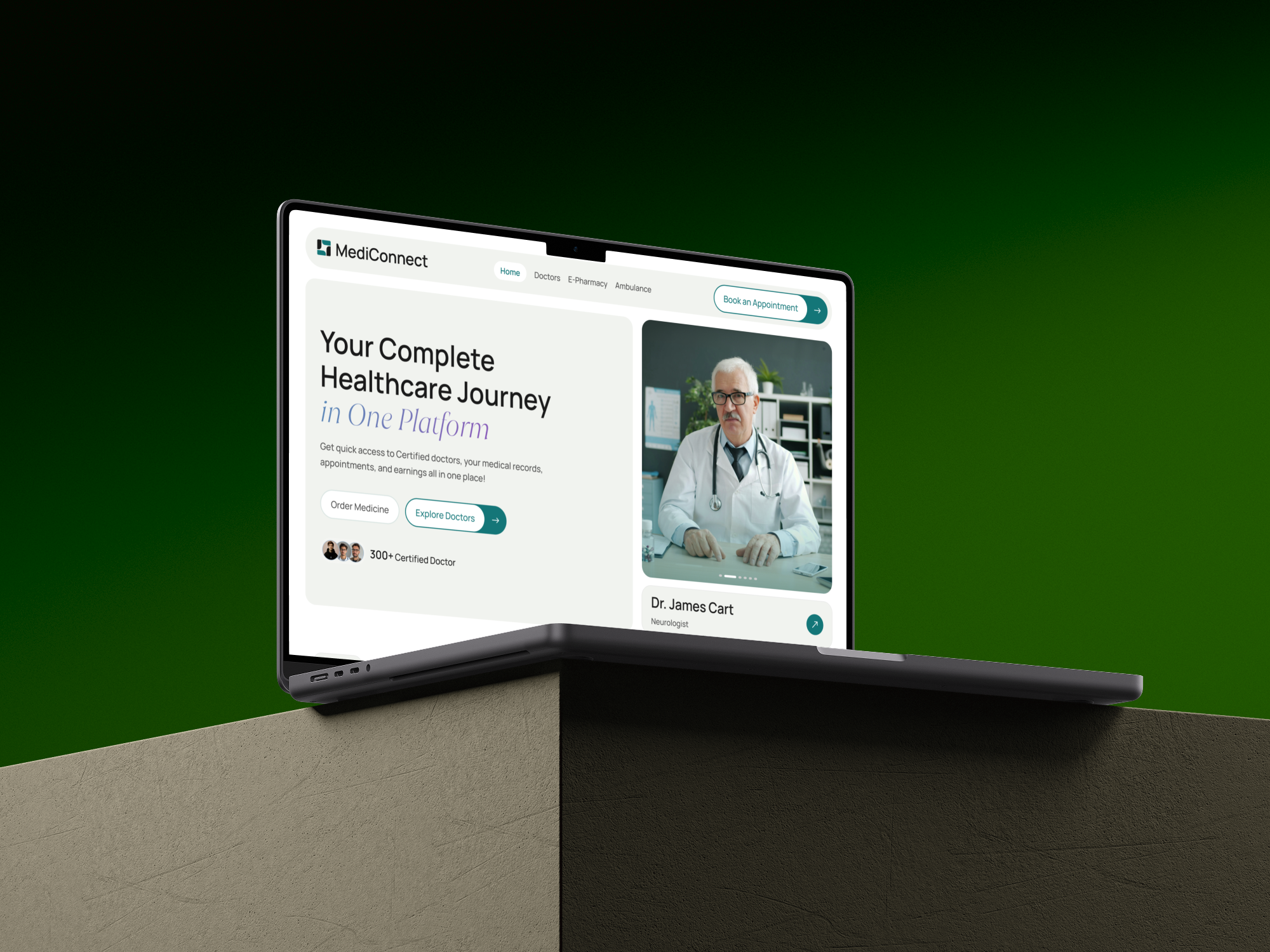 Healthcare Platform Website UI Design | Hero section by ilias miah Hire ...