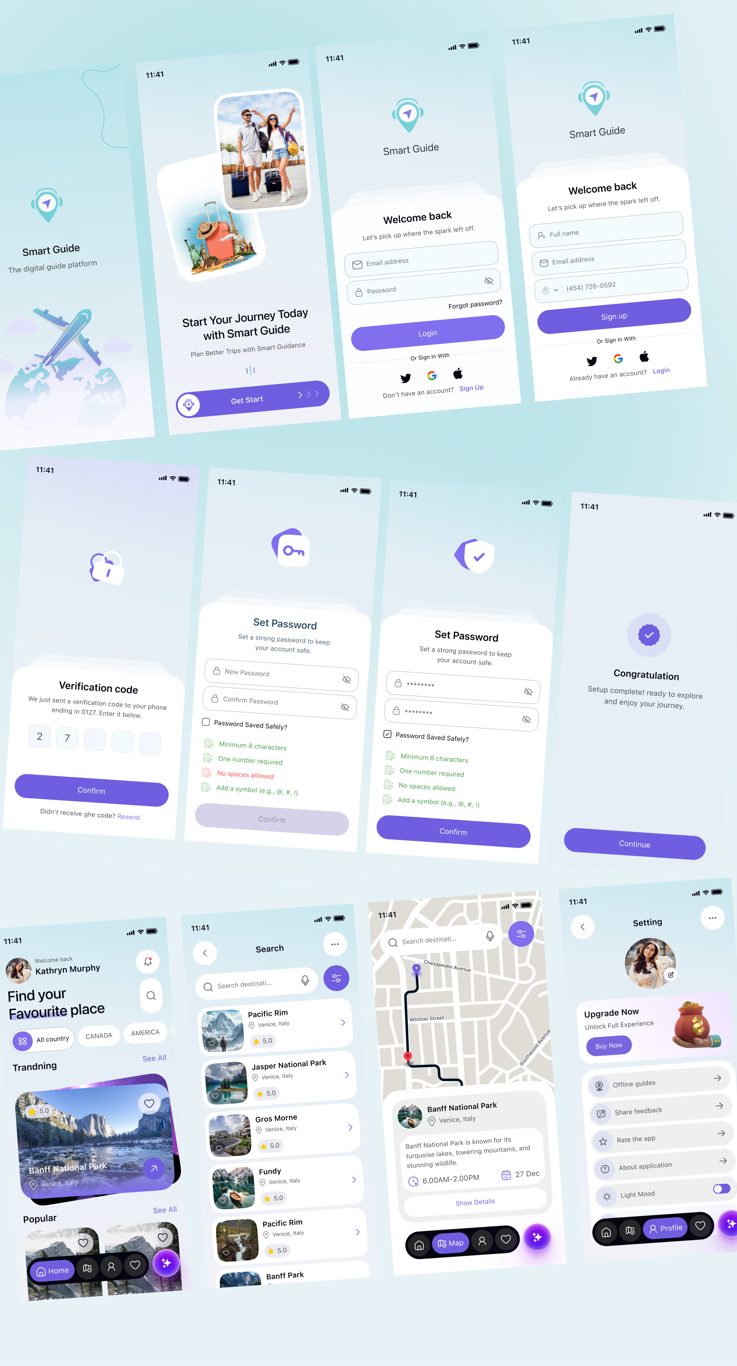 Smart AI Travel App Concept-Find Your Next Adventure by Arafat UIUX on ...
