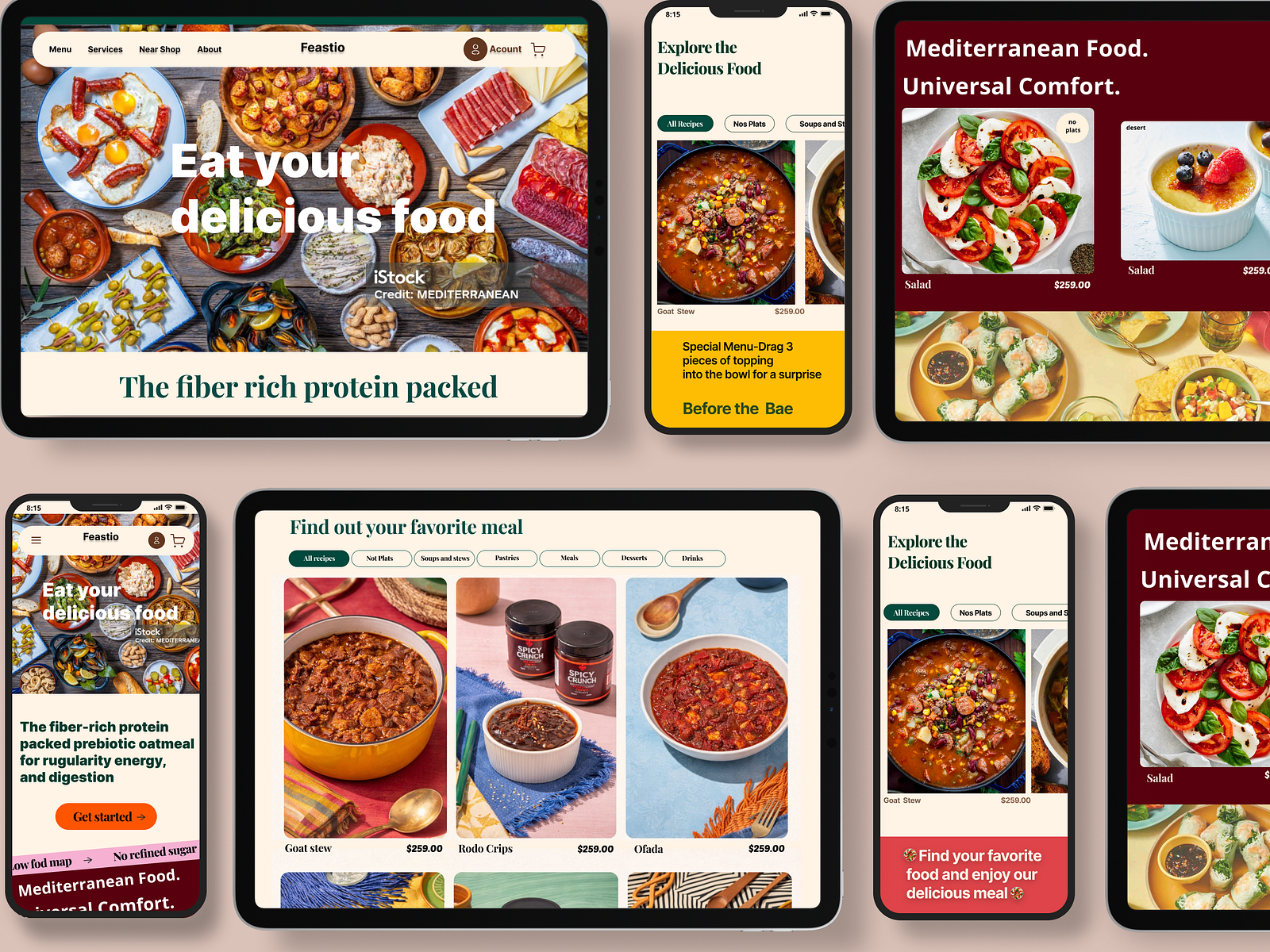 Food web & app design by Miller009 on Dribbble