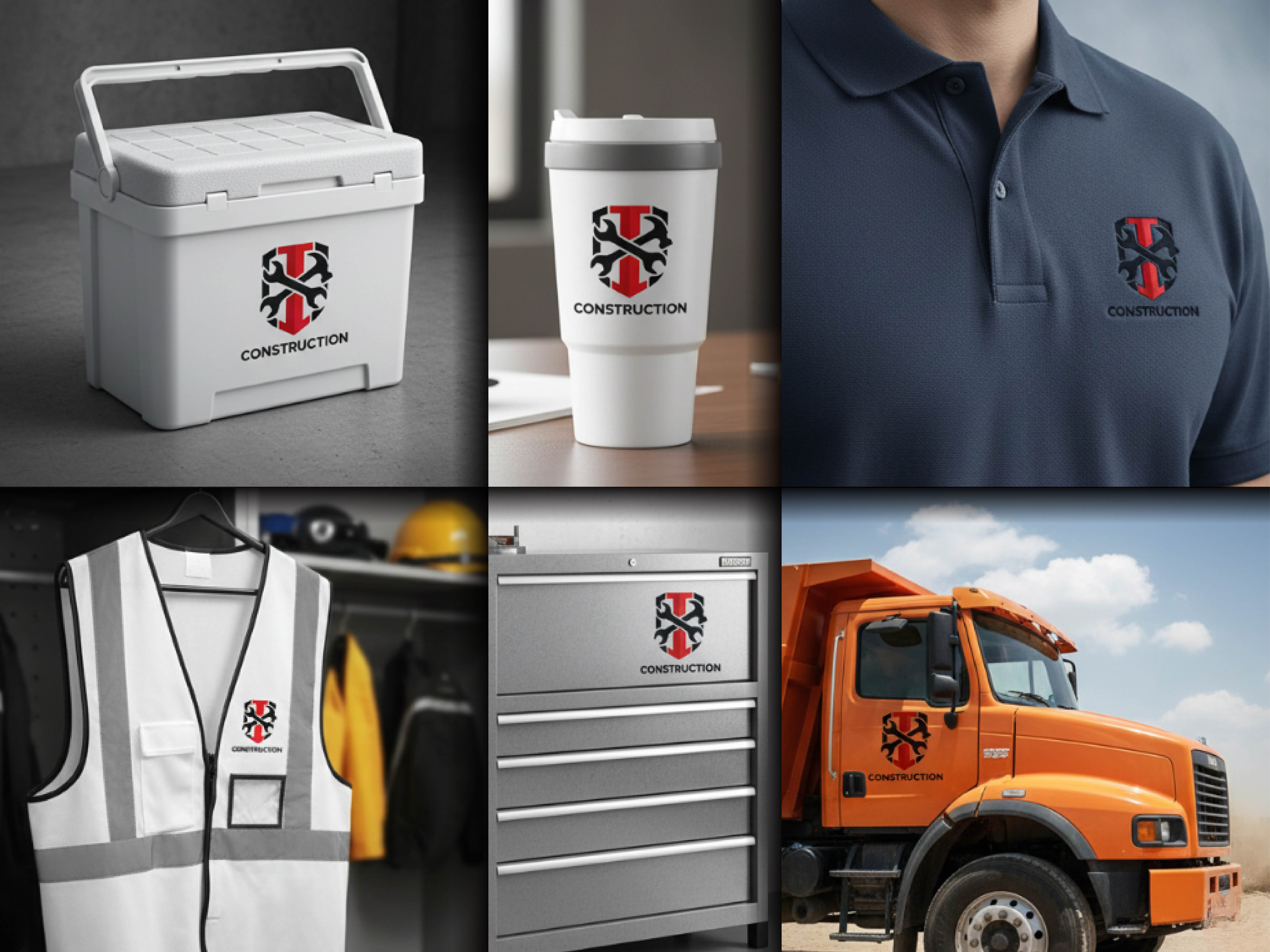 Industrial Construction Logo Design by Md Shahria Ahmed on Dribbble