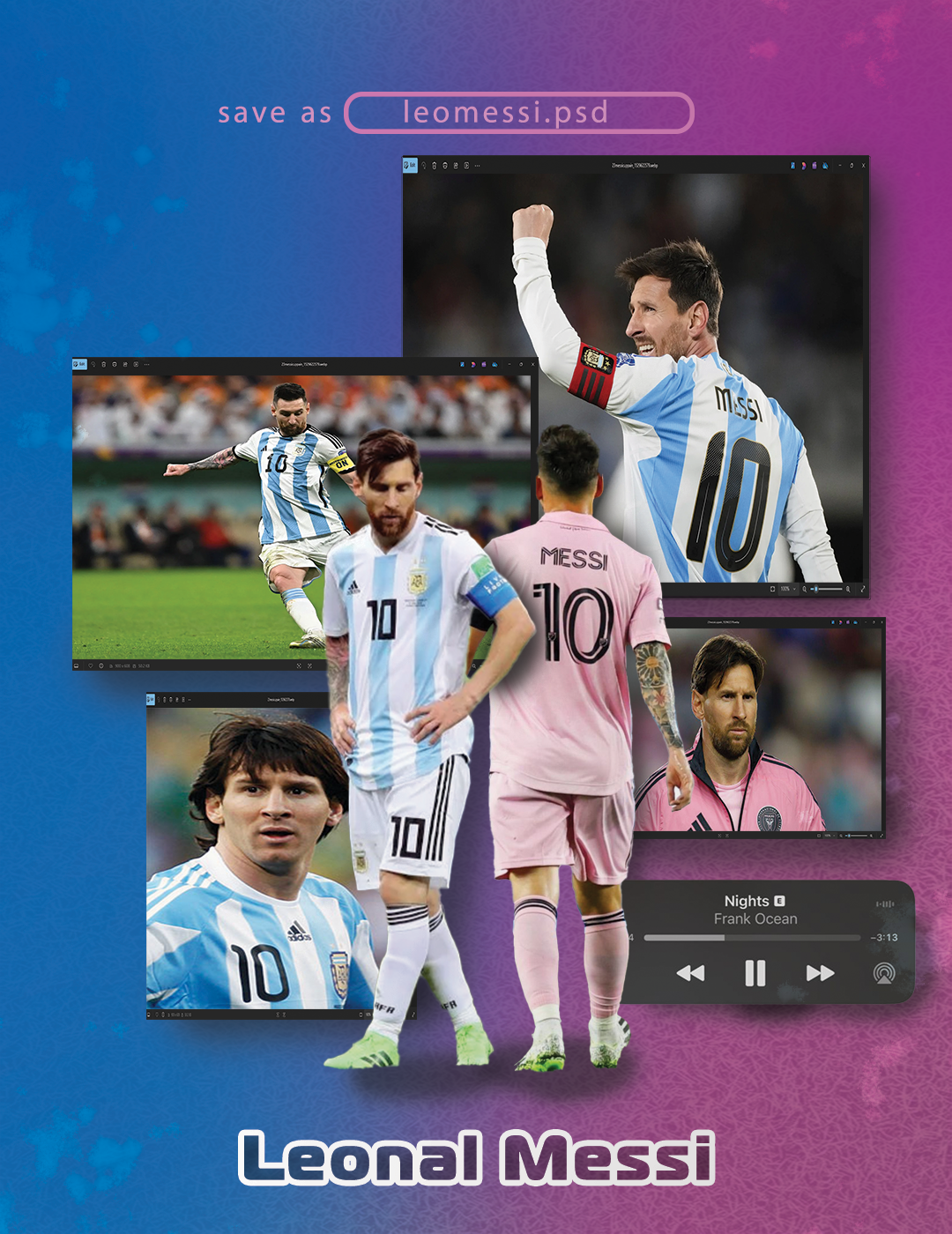 Lionel Messi – Modern Sports Poster Design by Abu Bokor Siddik on Dribbble