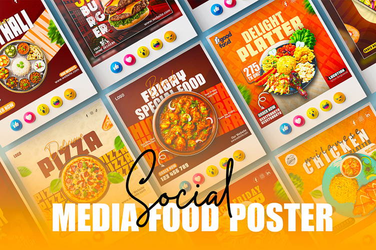 Social Media Food Poster by Protim Dey on Dribbble