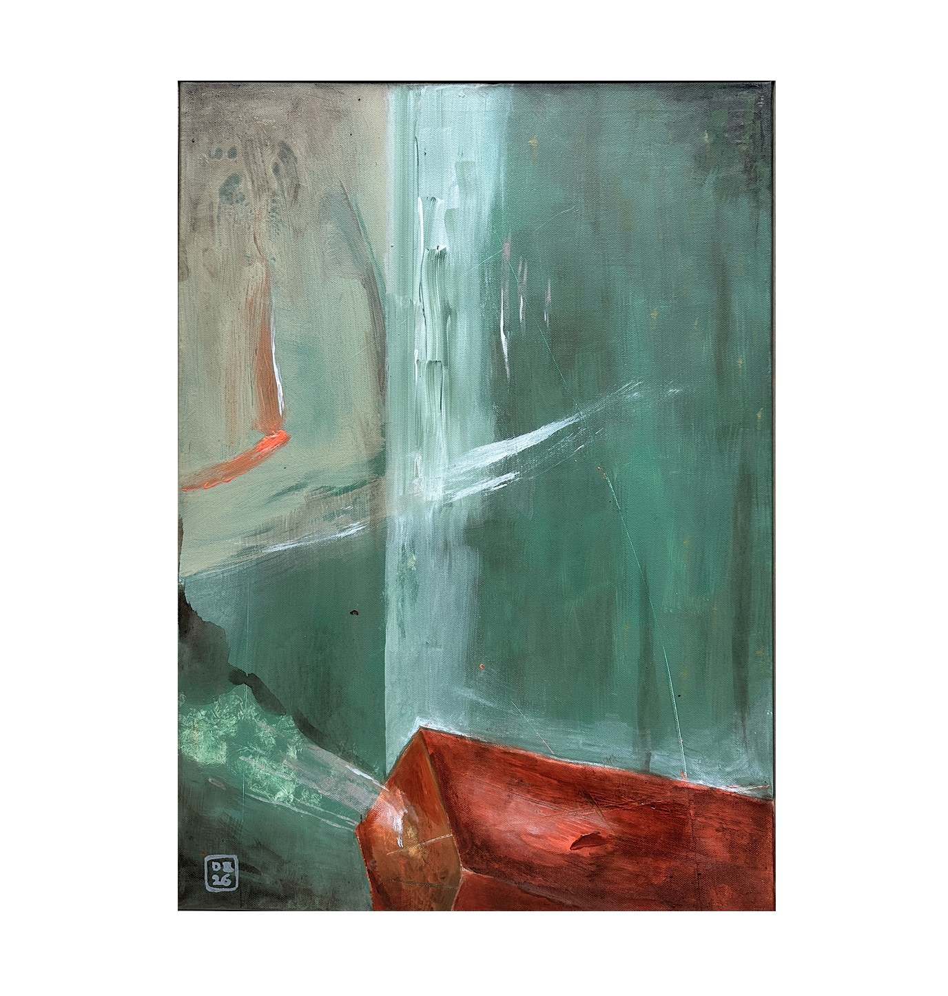 Na dně oceánu ..., akryl na plátně, 70 x 50 cm, 2026 by Zdeněk Duroň on ...