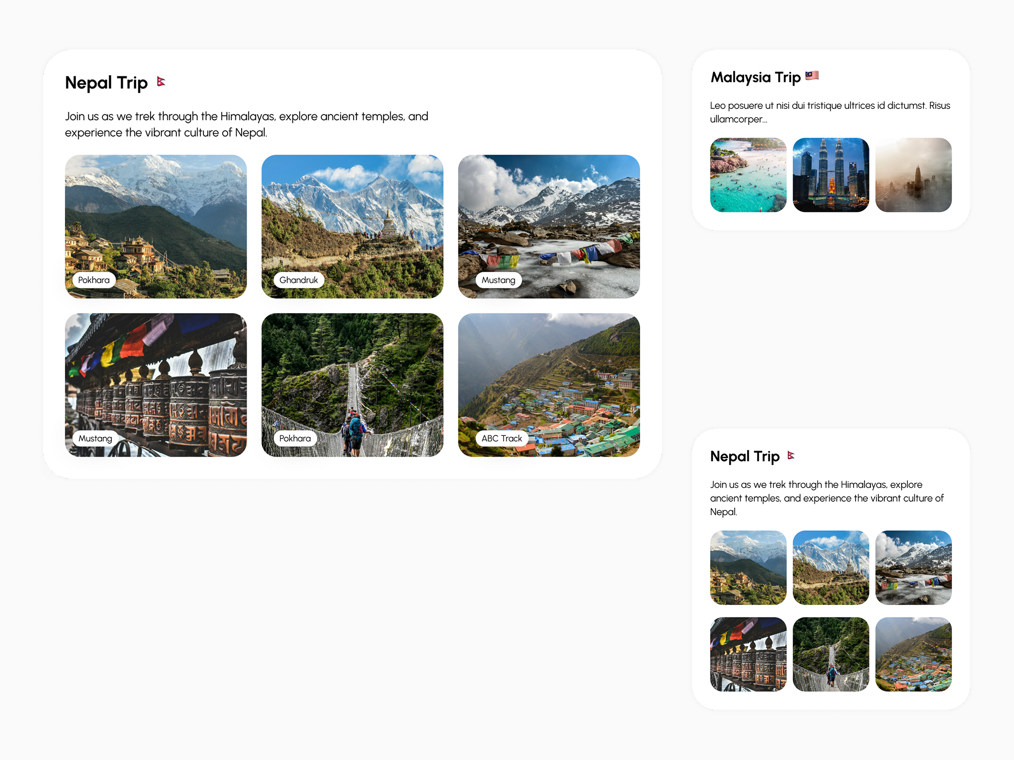 Travel App Card Design 🍱 by Mohammad Ali on Dribbble