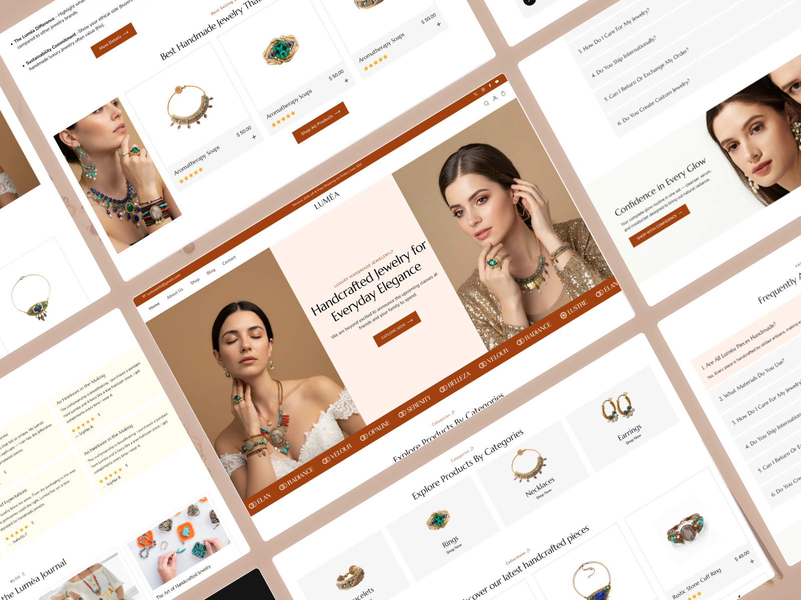 Jewelry eCommerce Website Design by Jabed Hossen🌎 on Dribbble