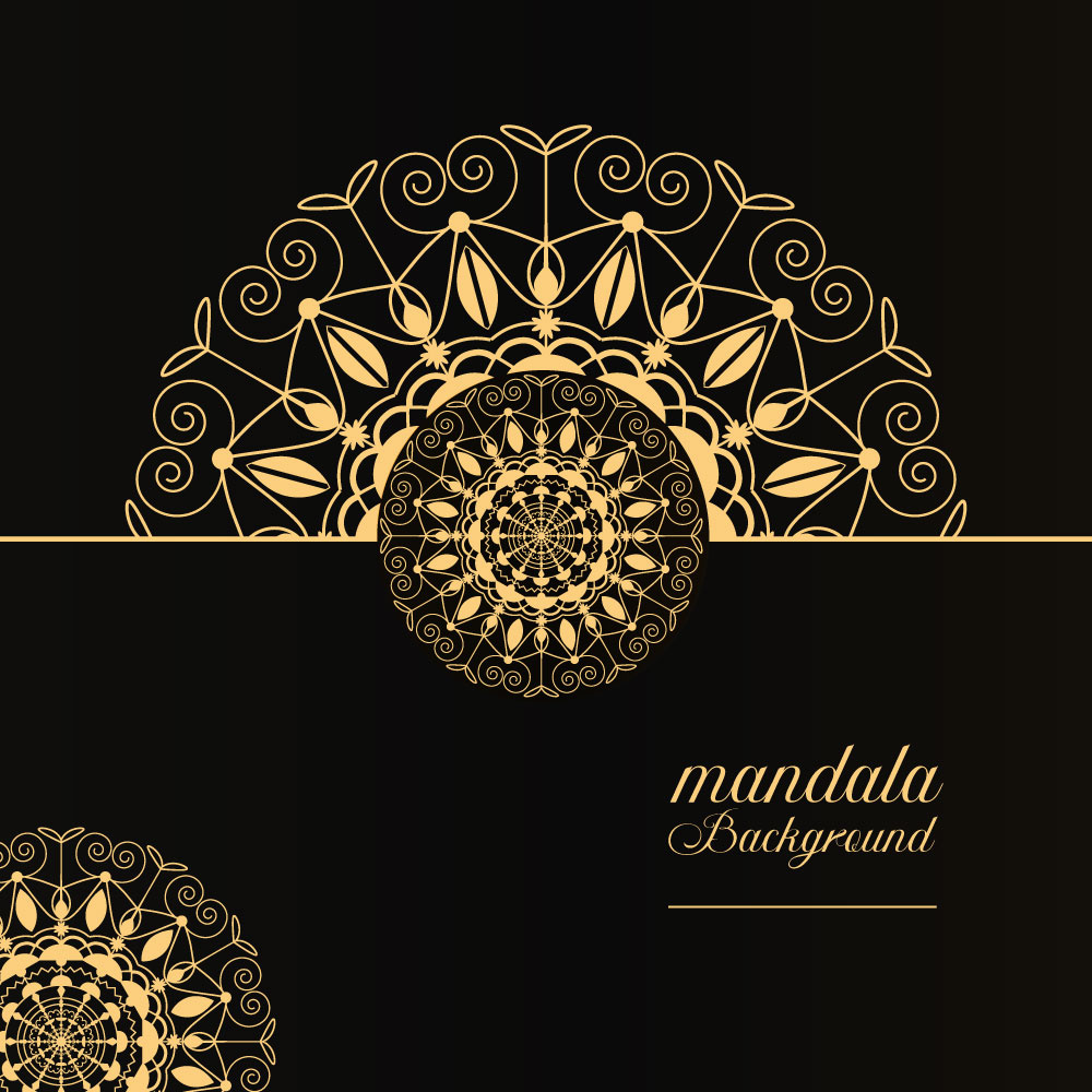 Luxury Golden Mandala Vector Illustration Background by Mahmuda Akter ...