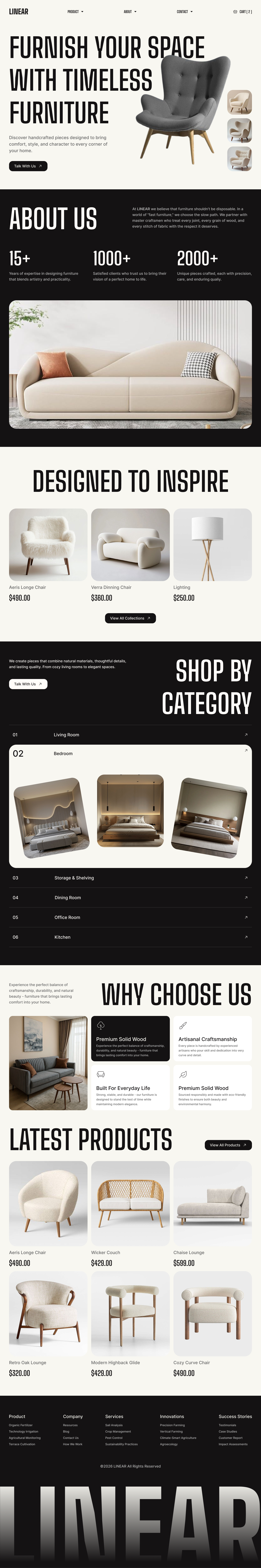 Luxury Furniture eCommerce Website UI Design by Md Emon Sheikh on Dribbble