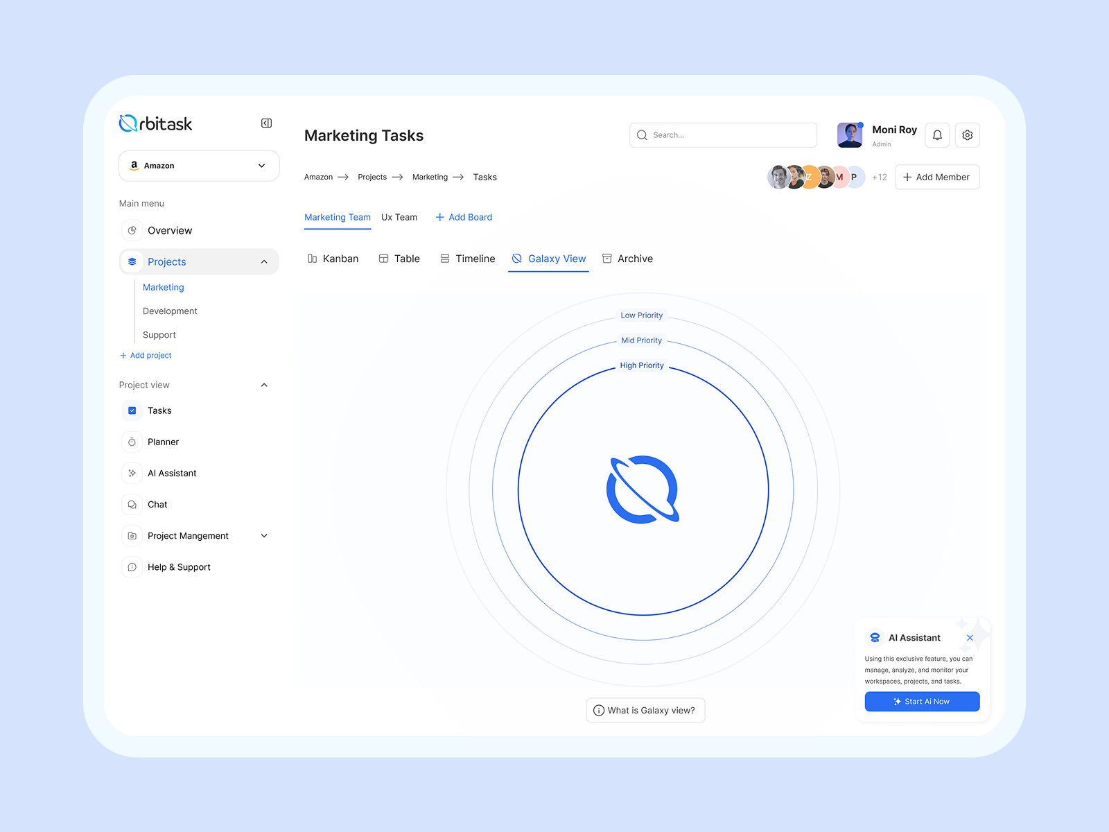 Orbitask-Galaxy View by parsa tabrizi on Dribbble