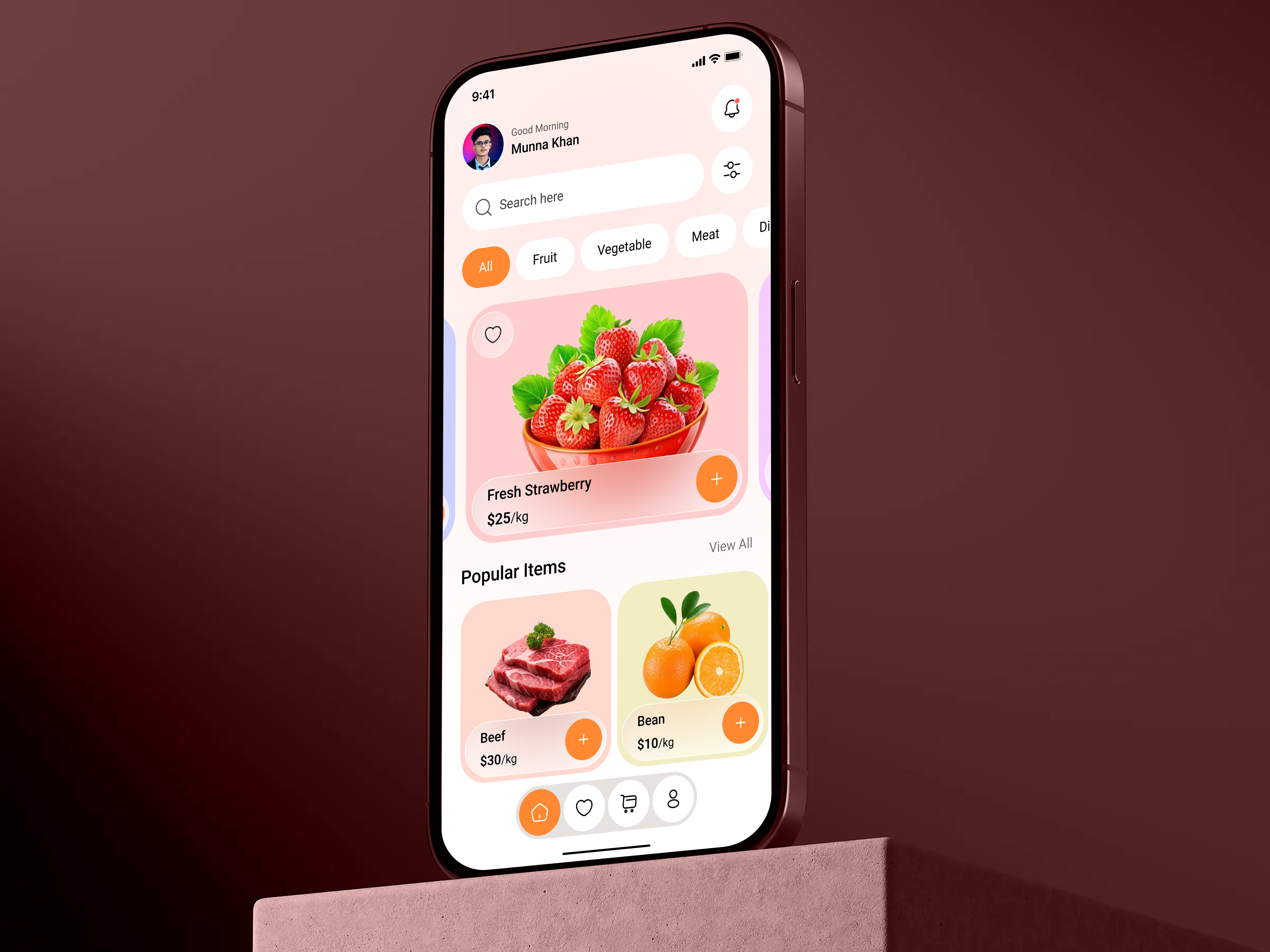 Smart Grocery Delivery App UI Design by Munna Khan 🔥 on Dribbble