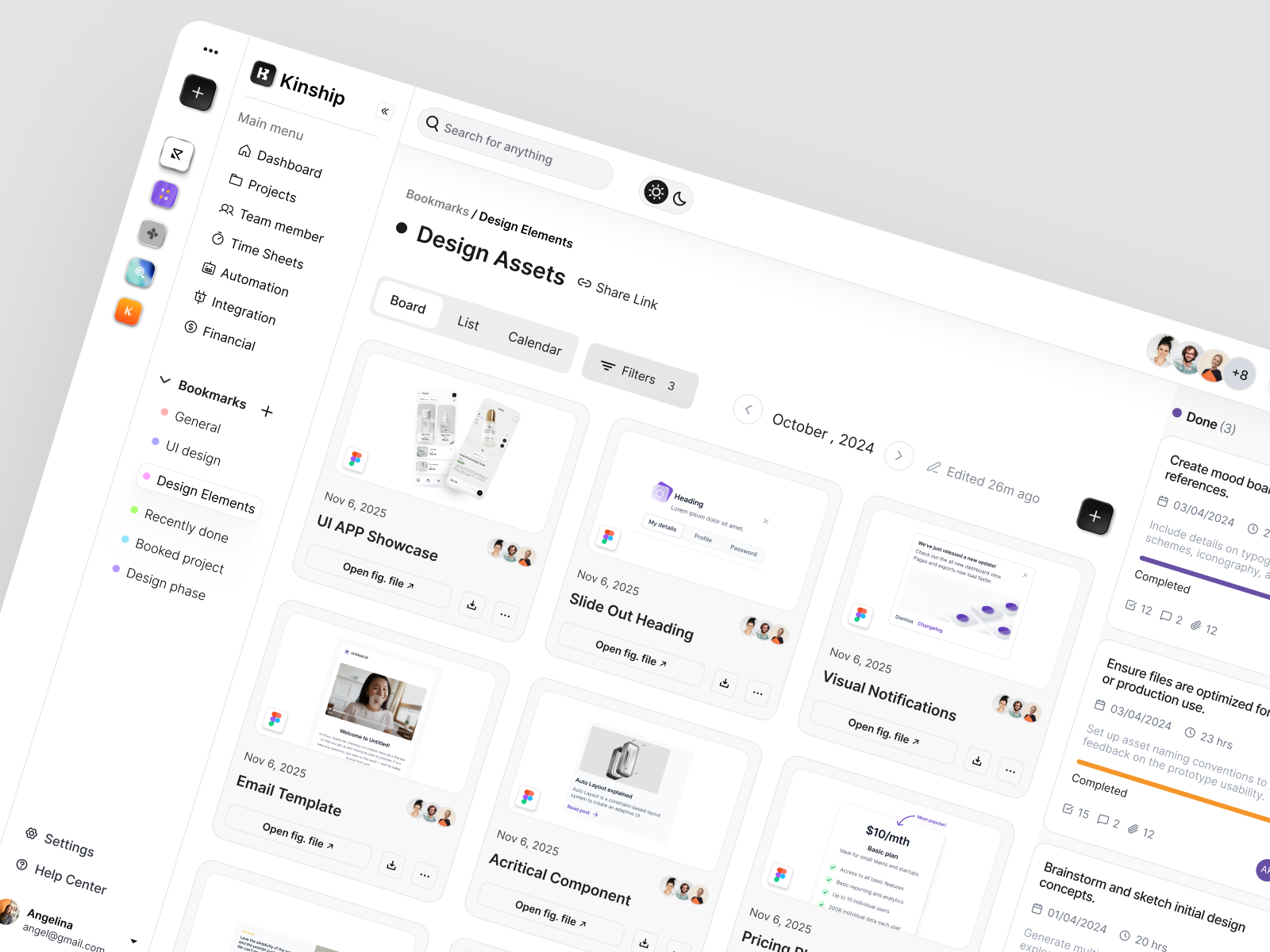 Kinship – Calm Project Management SaaS Dashboard by Mohammad Ali on ...