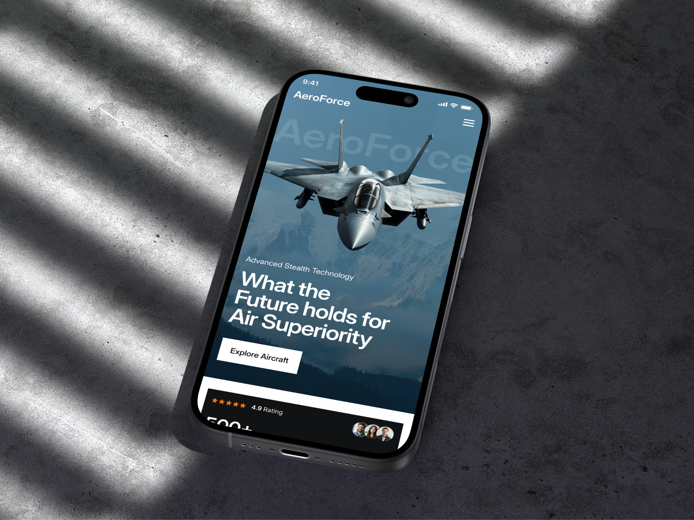 Aerospace & Defense Website - Advanced Aircraft UI Design by Orbix ...