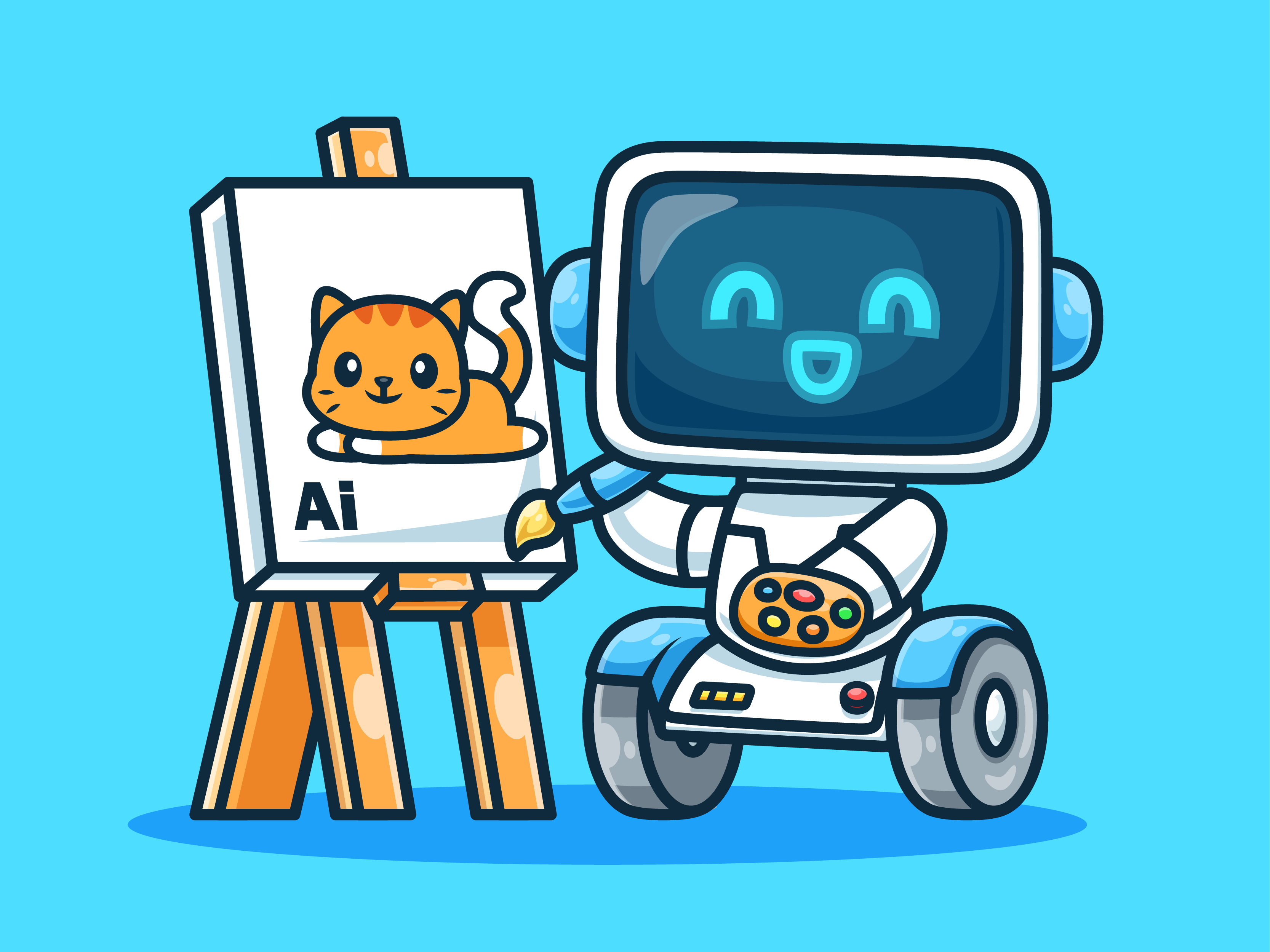 Robot Ai Drawing🤖🎨 by catalyst on Dribbble