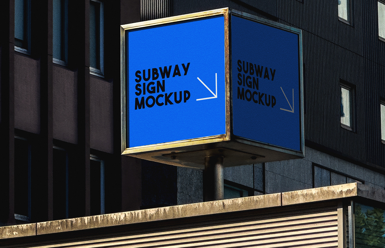 Subway Sign Mockup by Hasanov_ on Dribbble