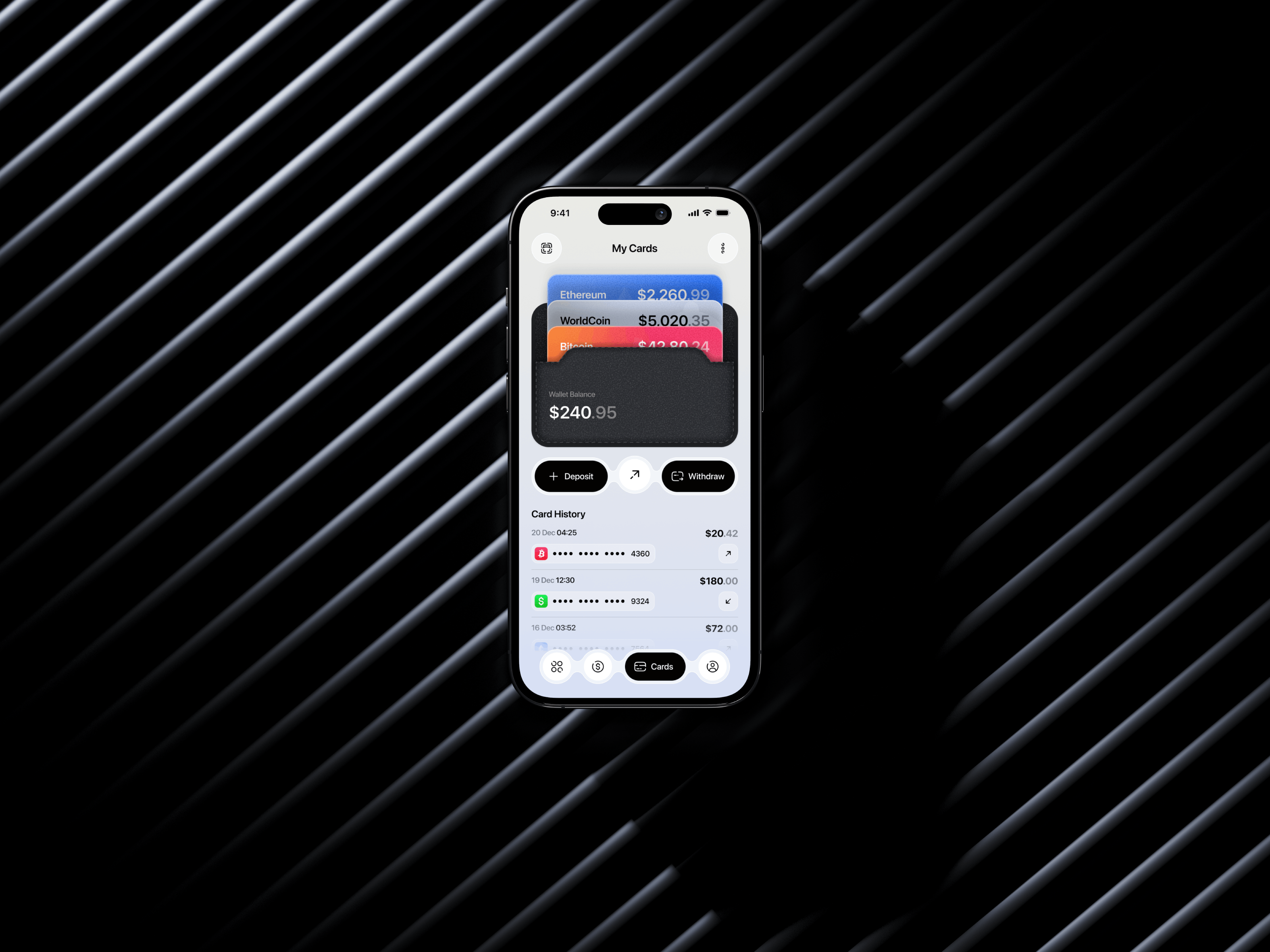 Digital Bank Card Mobile App by Alamin Hossen on Dribbble