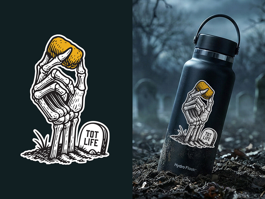 Sticker Design by Paul Andrews on Dribbble