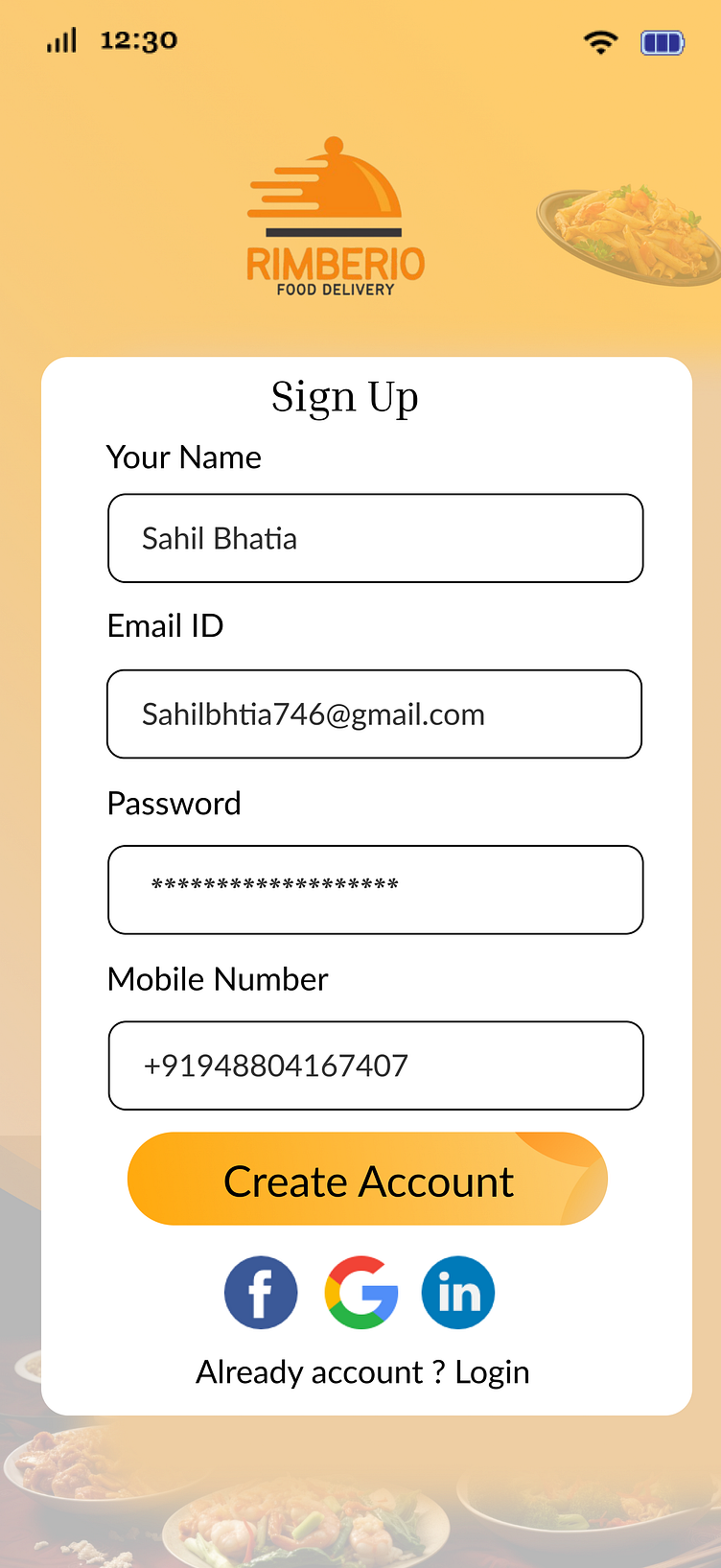 Sign Up Screen | Ui design by Rajni Bhatia on Dribbble
