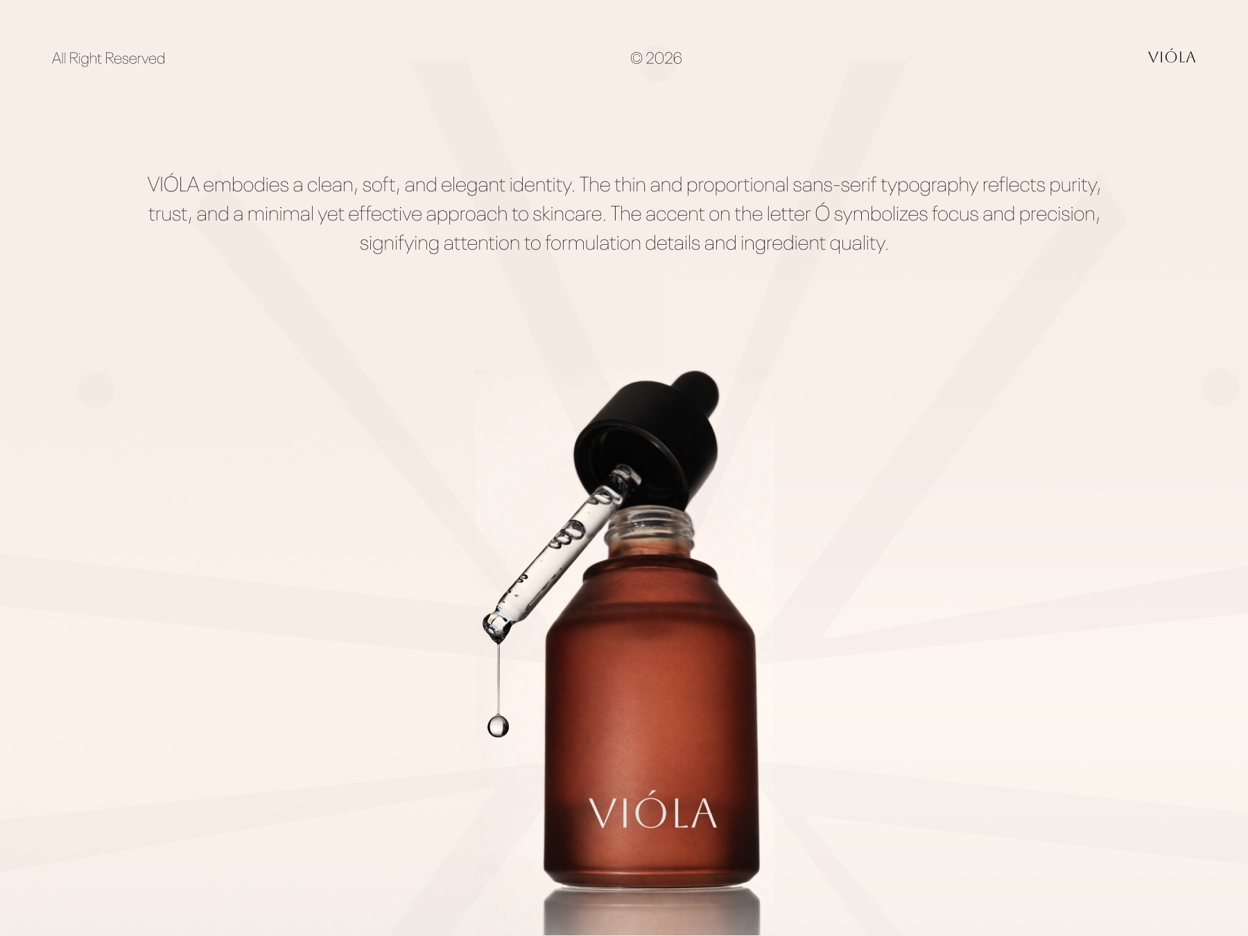 Vióla - Beauty Skincare Elegant Minimalist Logo Design Concept by LAIN ...
