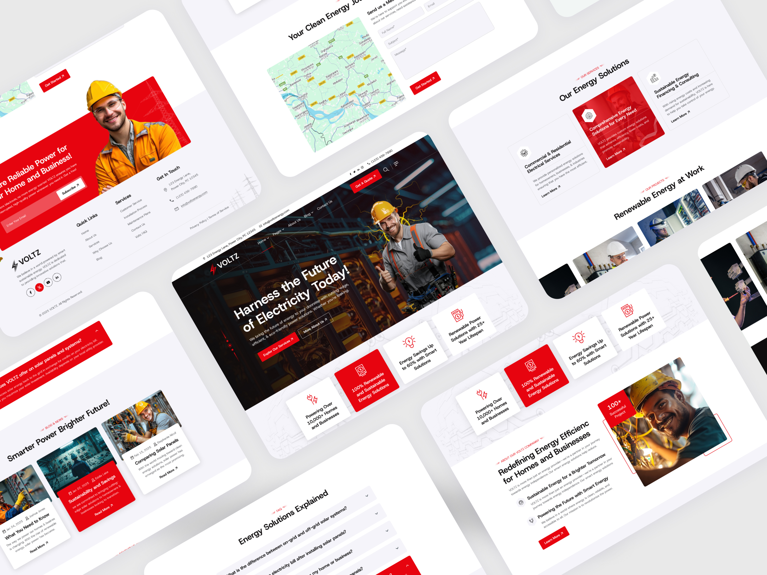 Power & Electricity Services Website Design by FleexStudio | Web Design ...