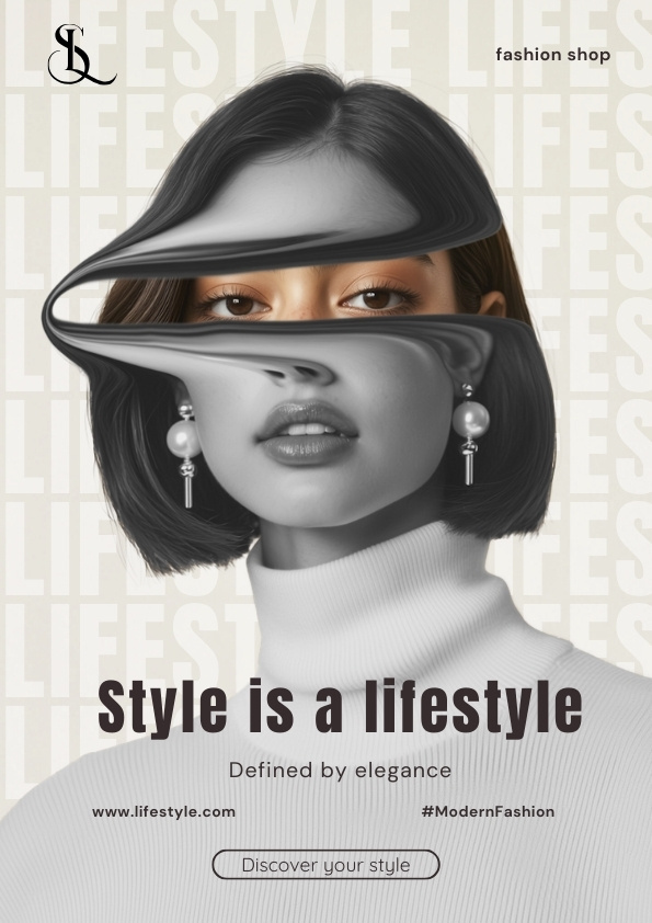 Style Is a Lifestyle - Modern Fashion Poster by Dharmi Kathiriya on ...