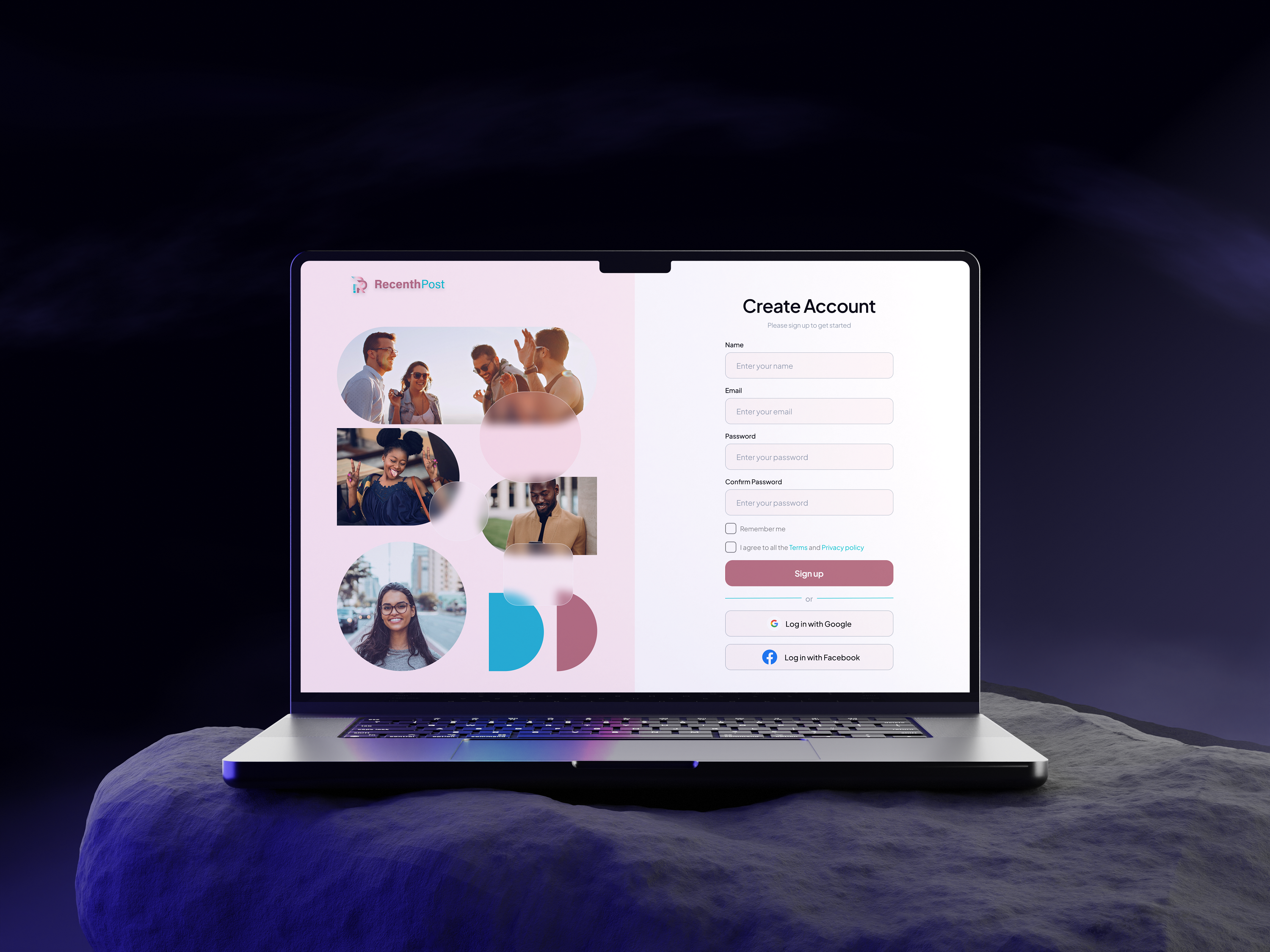 Sign Up Page by Francis Bako on Dribbble