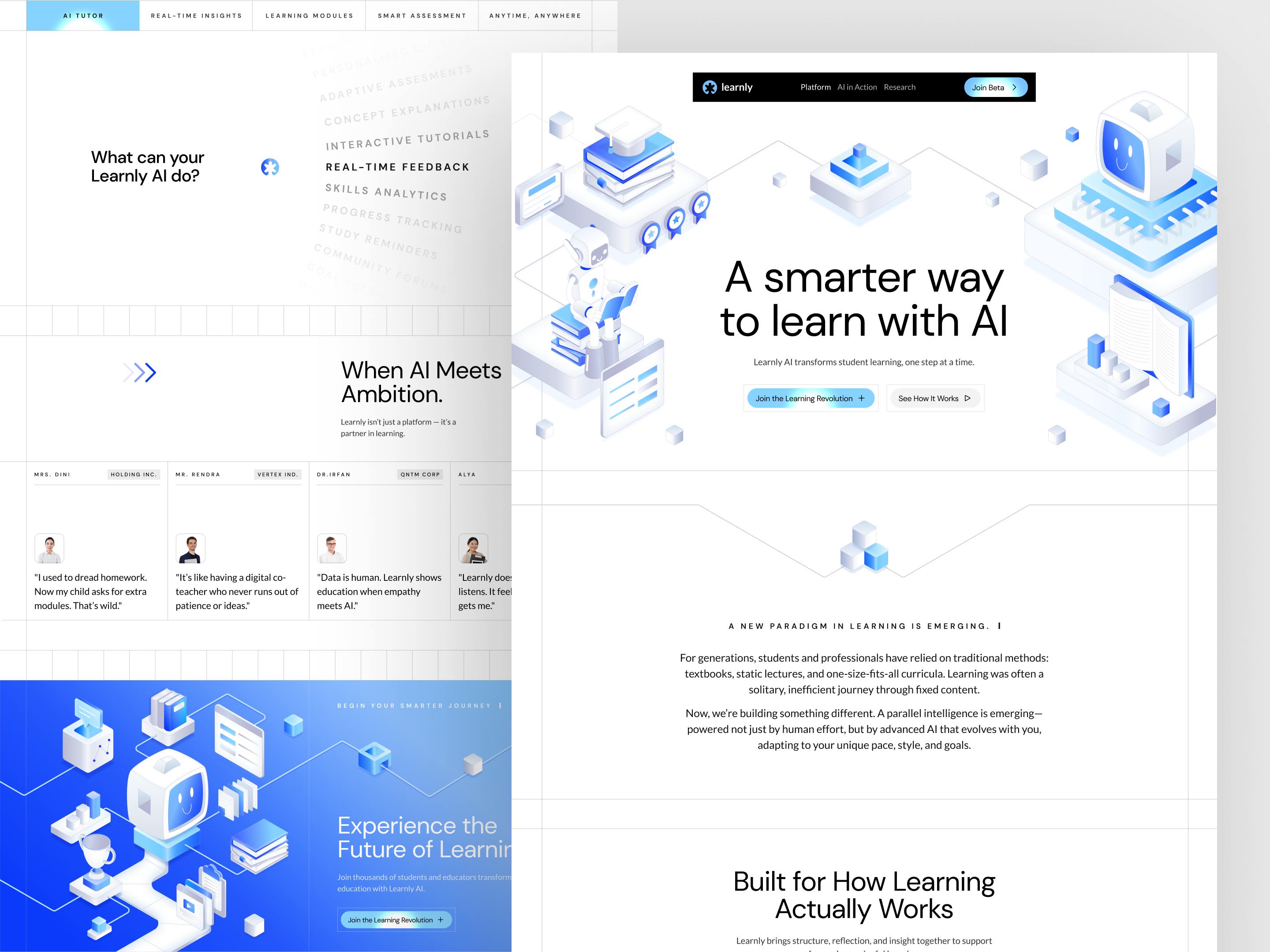 Learnly: AI-powered Learning Platform - Website Landing Page by ...