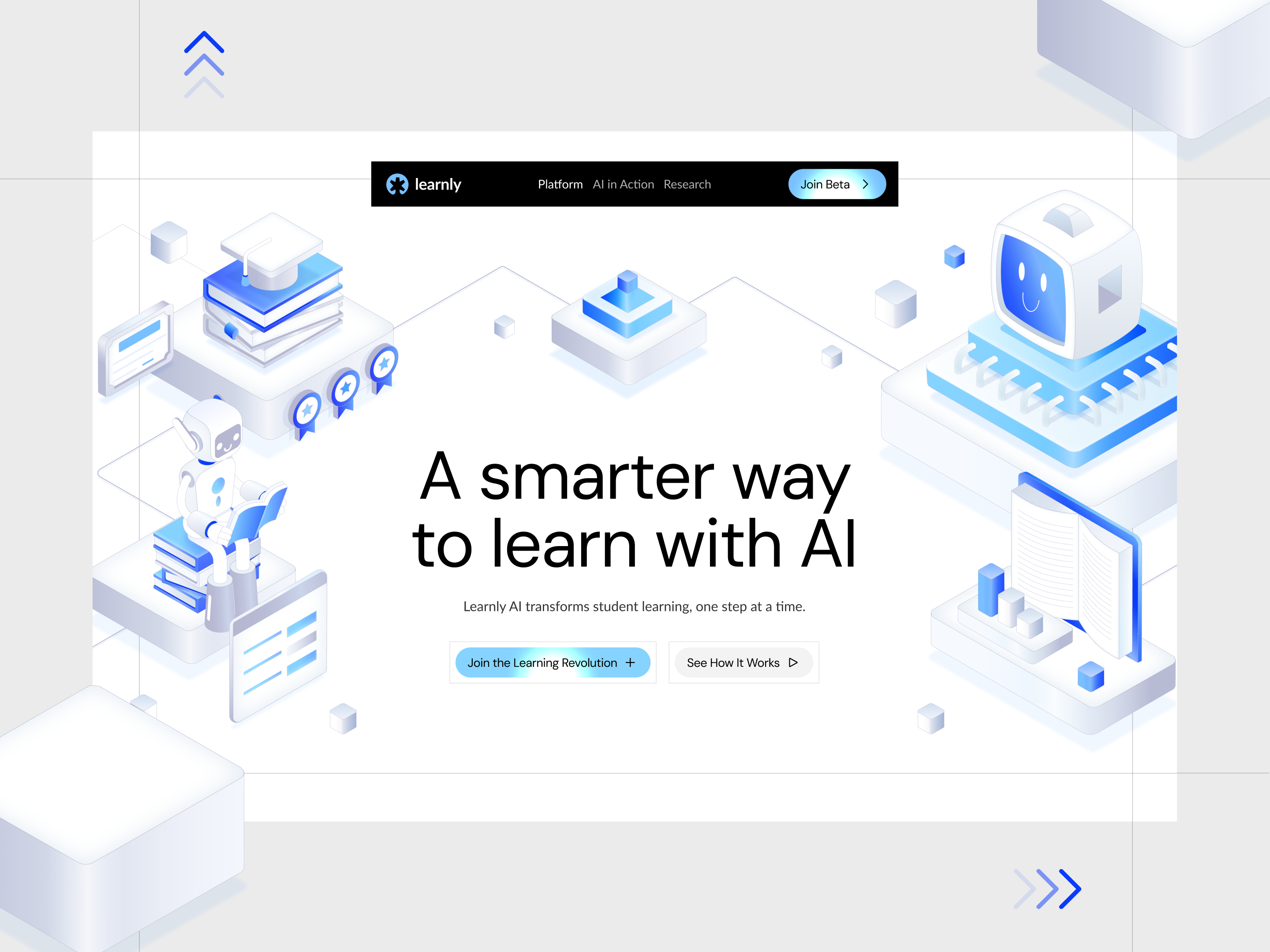 Learnly: AI-powered Learning Platform - Website Landing Page by ...