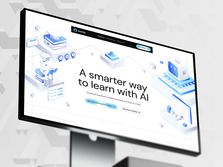 Learnly: AI-powered Learning Platform - Website Landing Page by ...